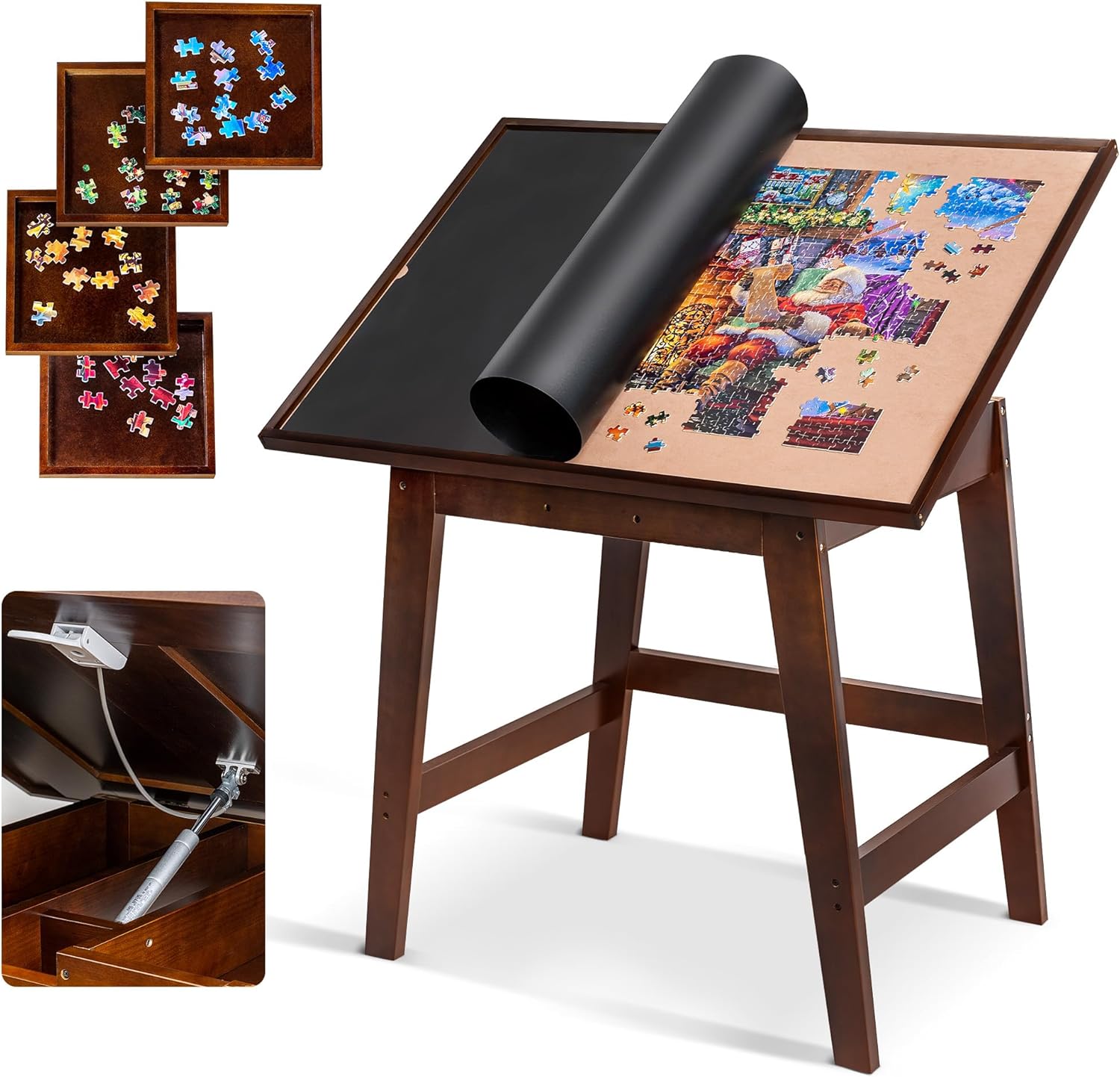 Amazon.com: Becko US 1500-pc Tilting Puzzle Table with Legs, Adjustable ...