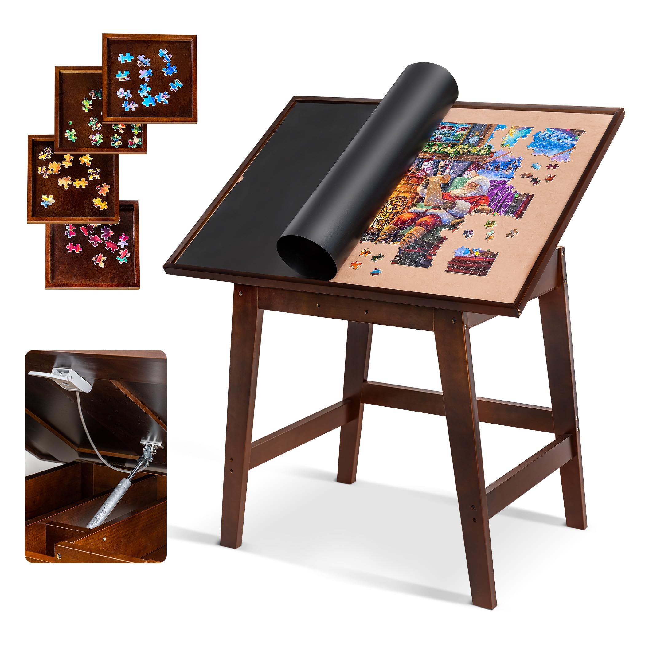 Becko US 1500 Pieces Jigsaw Puzzle Board with Tilt Adjustment Angles ...