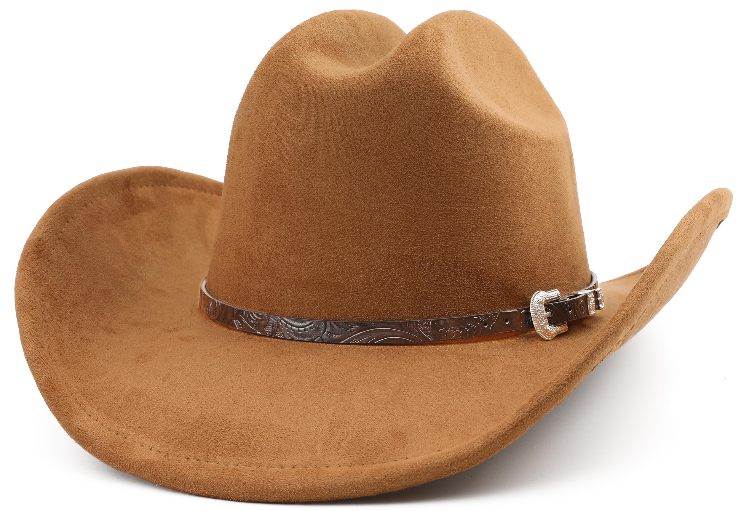 Snapklik.com : Melesh Big Cowboy Hat For Women Men Wide Brim Cowgirls ...