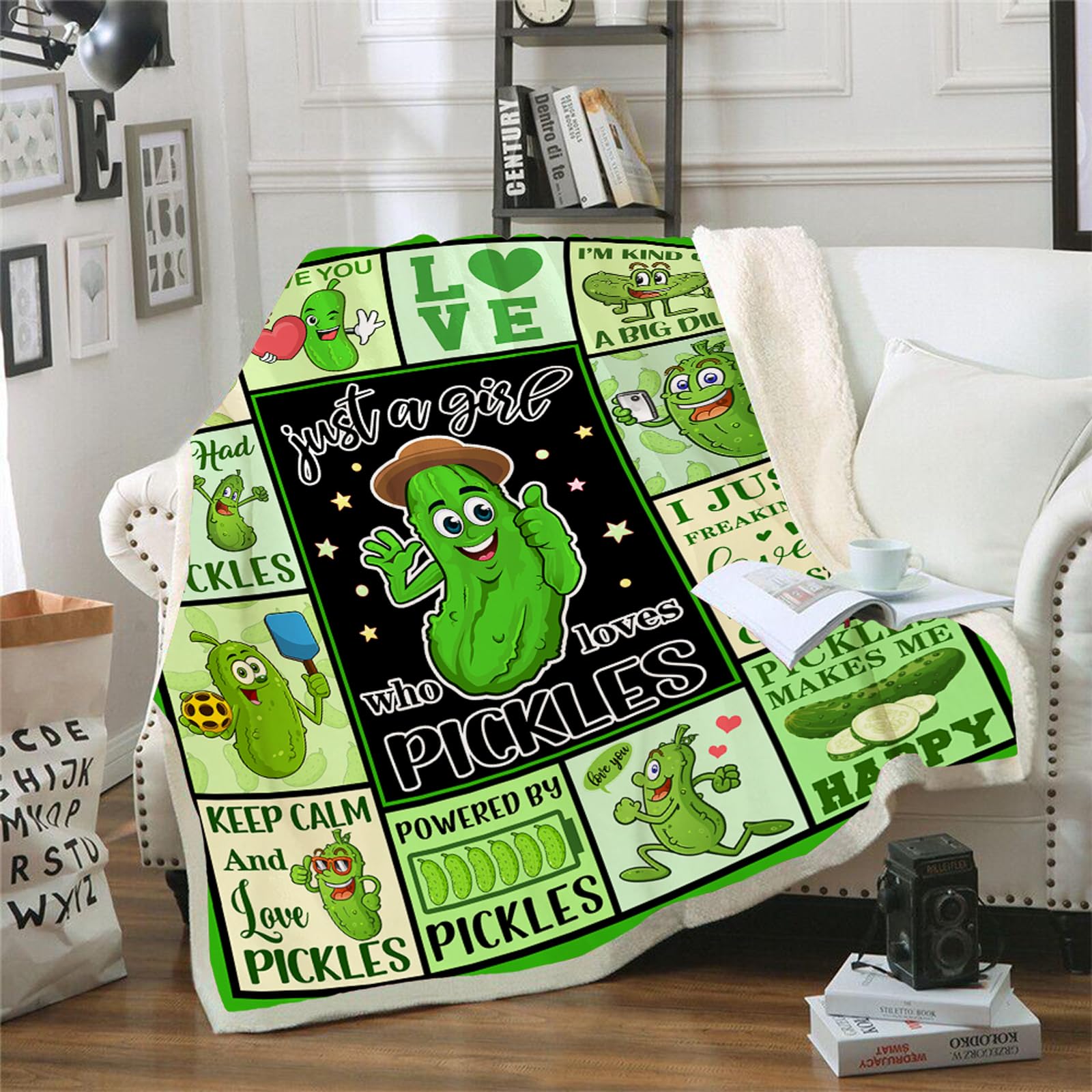 Amazon.com: TRIKPTEY Pickle Blanket, Pickles Gifts for Kids, Pickle ...