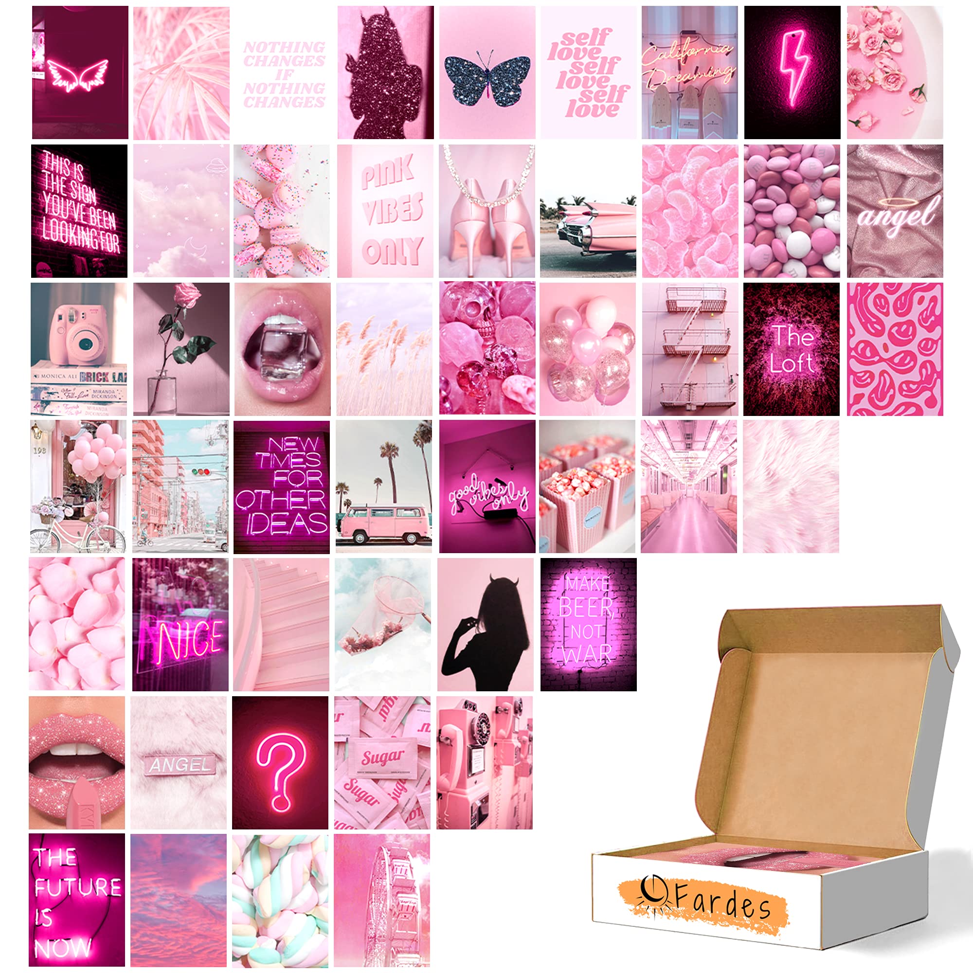 Buy Fardes Wall Collage Kit Aesthetic Pictures For Pink Decor ...
