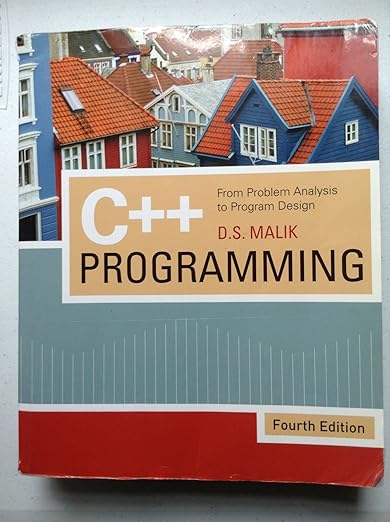 Amazon.com: C++ Programming: From Problem Analysis to Program Design: 9781423902096: Malik, D. S ...