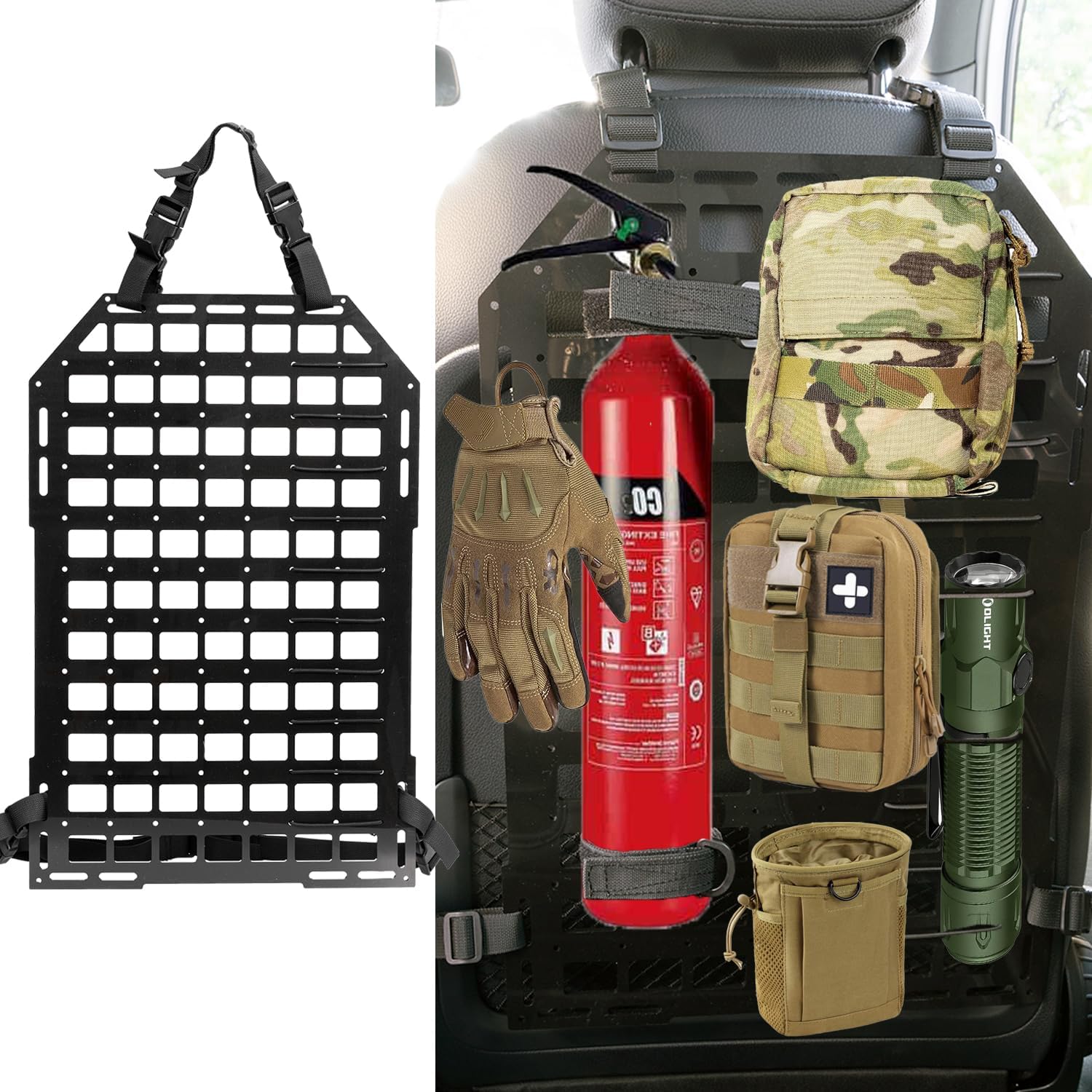 Amazon.com: Fimblo Rigid Molle Panels for Vehicles 23"*14.3" Molle Car ...