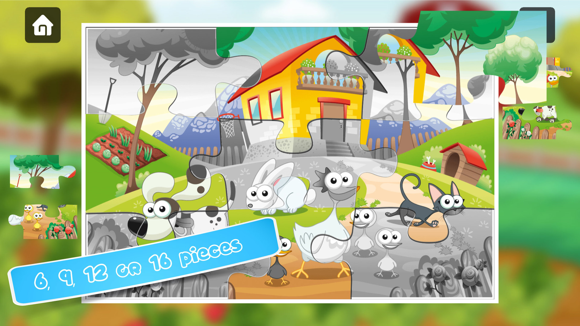 Farm Animal Games - Adorable family Jigsaw Puzzles for Kids, boys ...