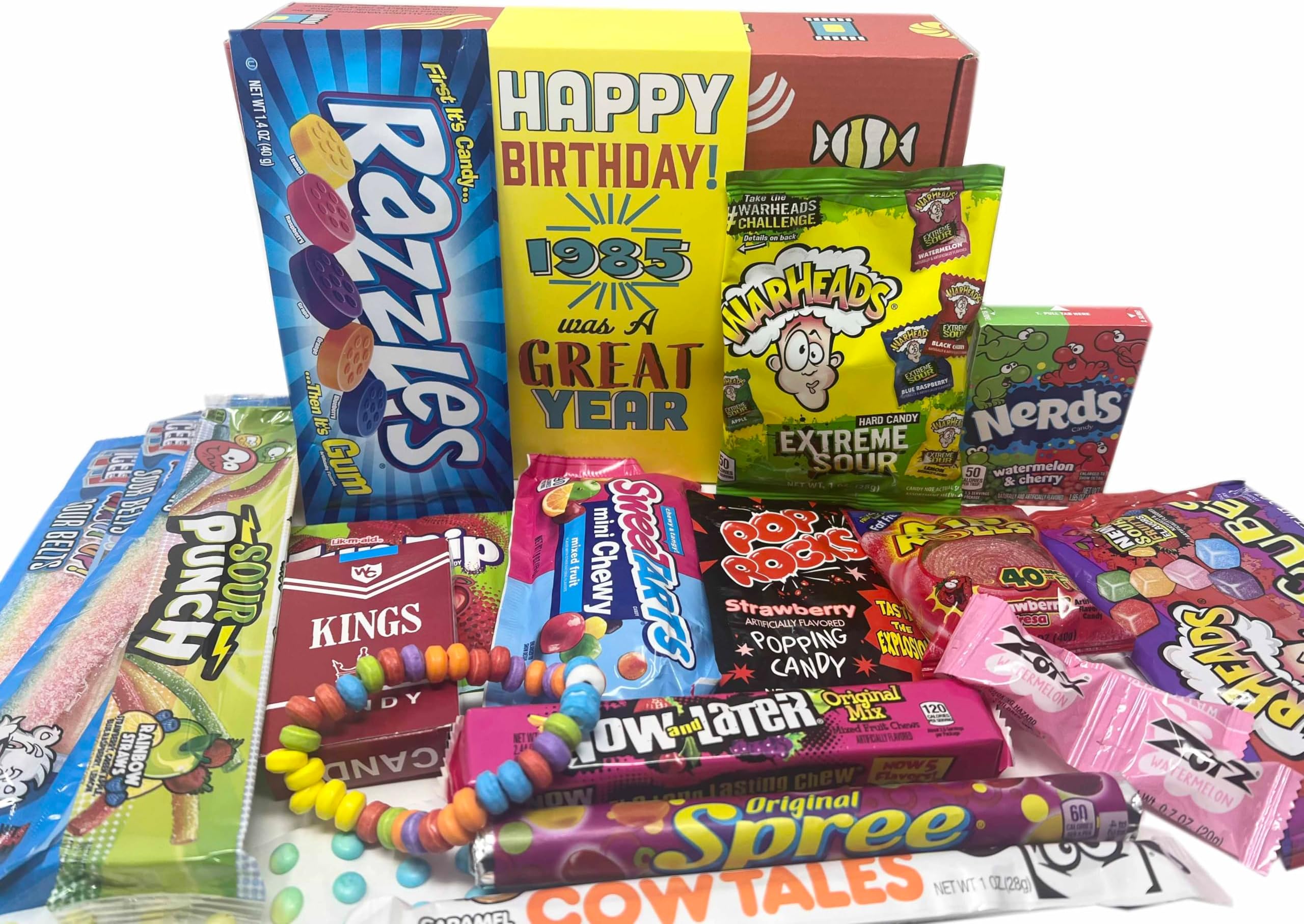 Amazon.com : RETRO CANDY YUM ~ 1981 44th Birthday Gift Box of Nostalgic ...