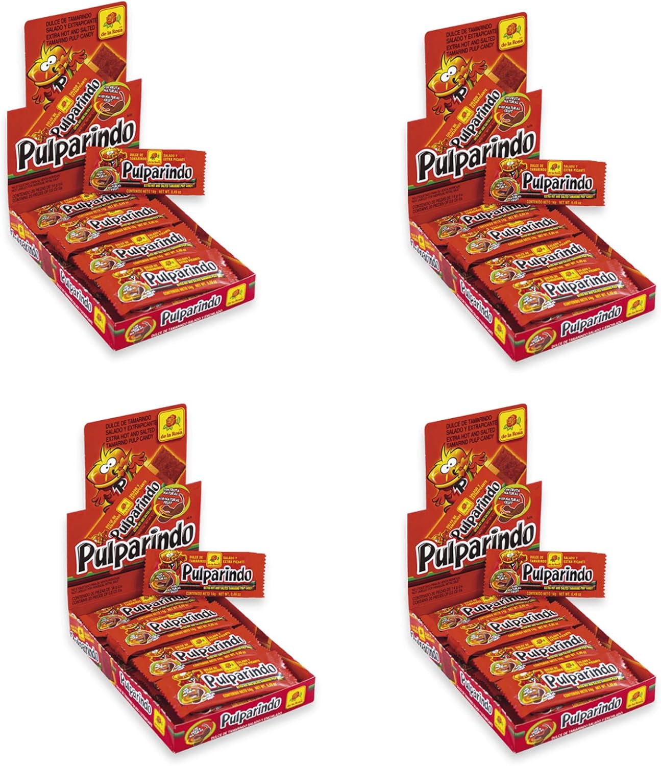 Pulparindo EXTRA HOT Tamarind Pulp Candy 80 count : Amazon.ca: Grocery ...