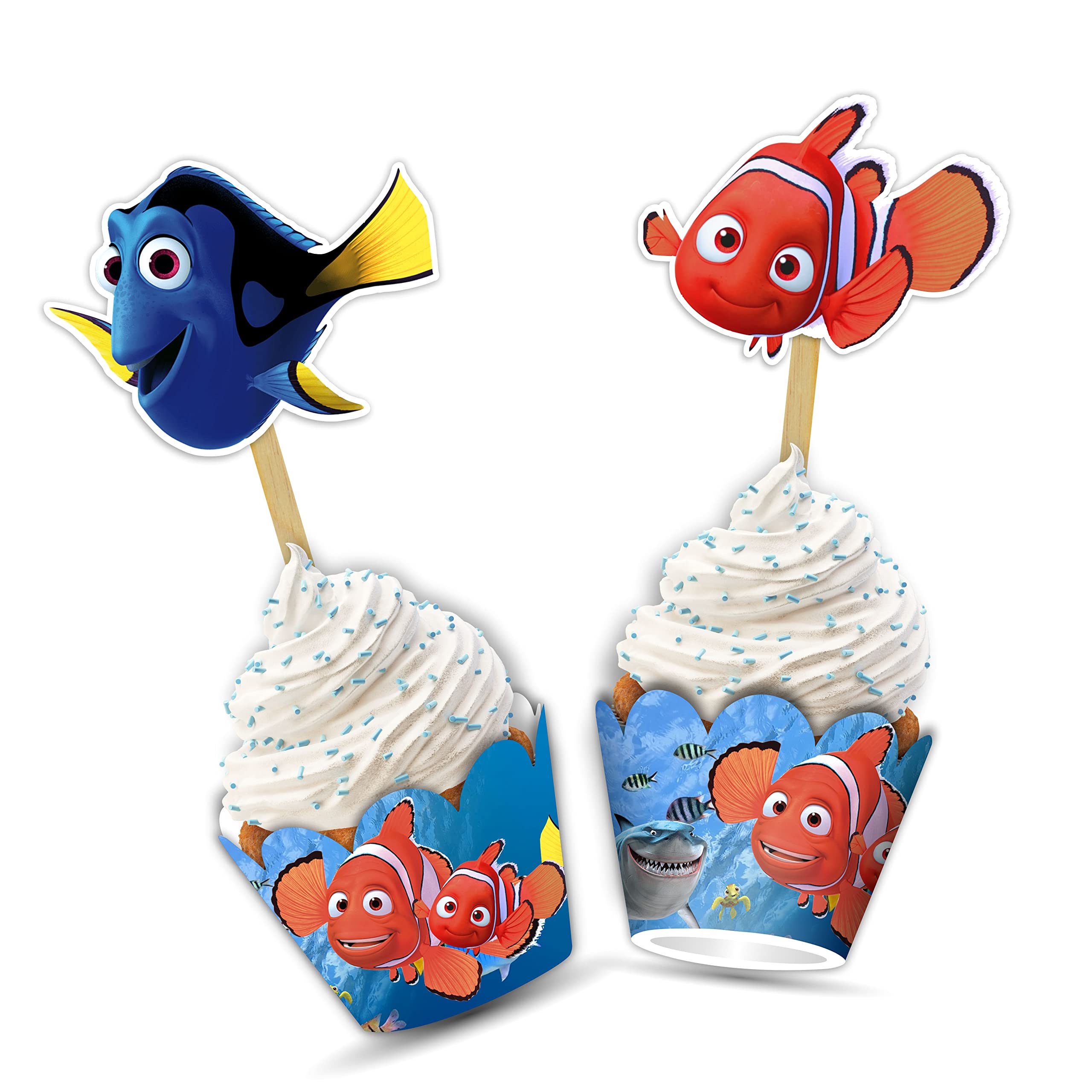Finding Nemo Dory Cupcakes