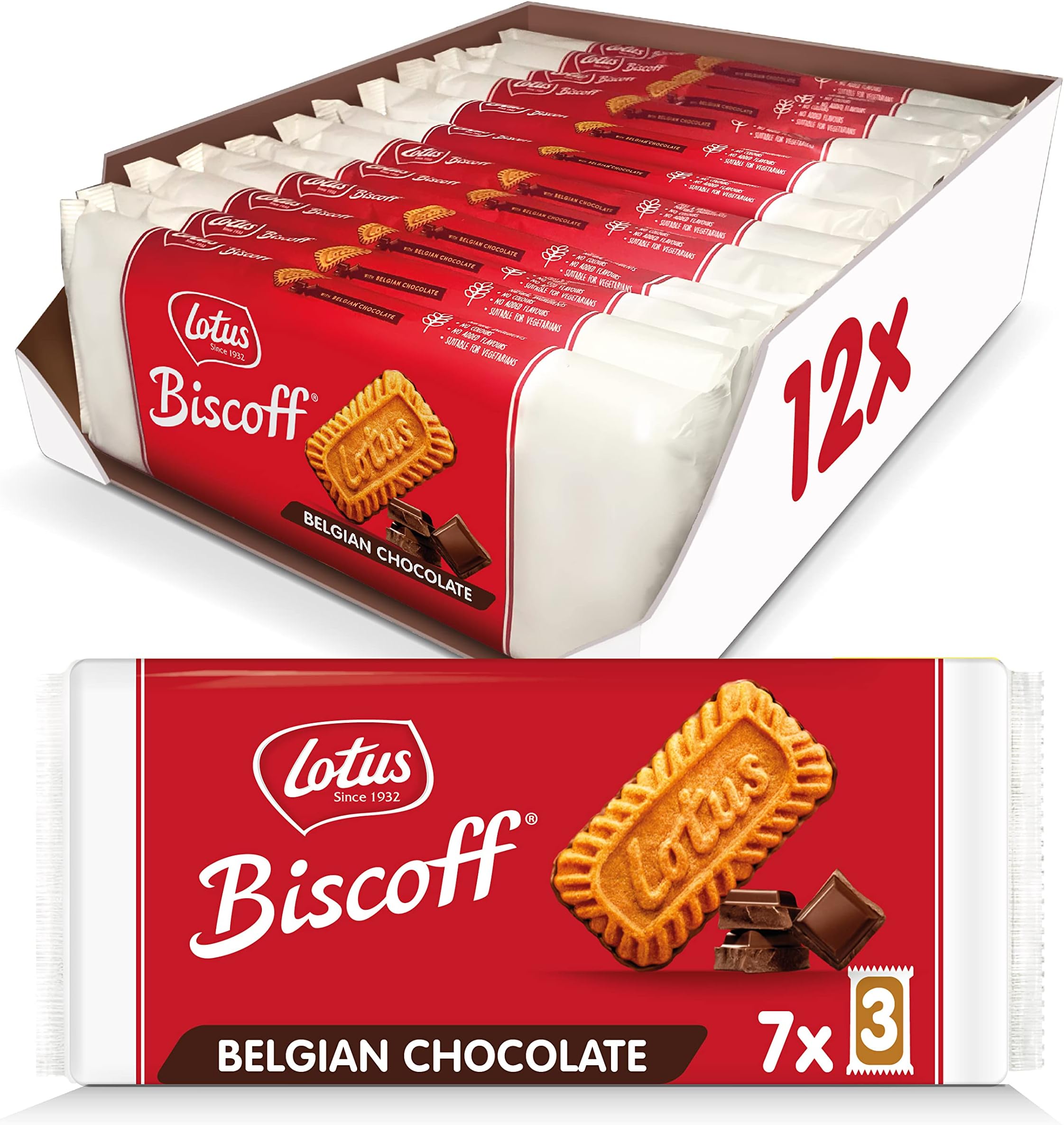 Amazon.com: Lotus Biscoff Sandwich Cookies, Vanilla Cream, 15 Cookies ...