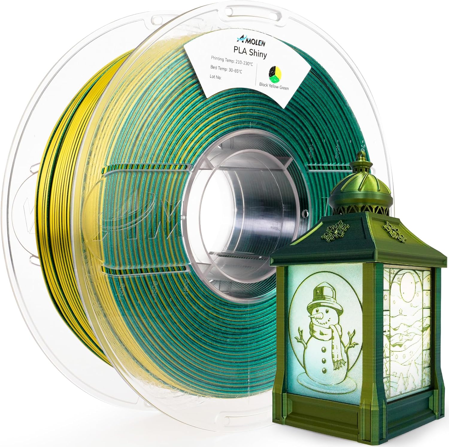 Amazon.com: AMOLEN Glitter PLA Filament 1.75mm 3D Printer Filament ...