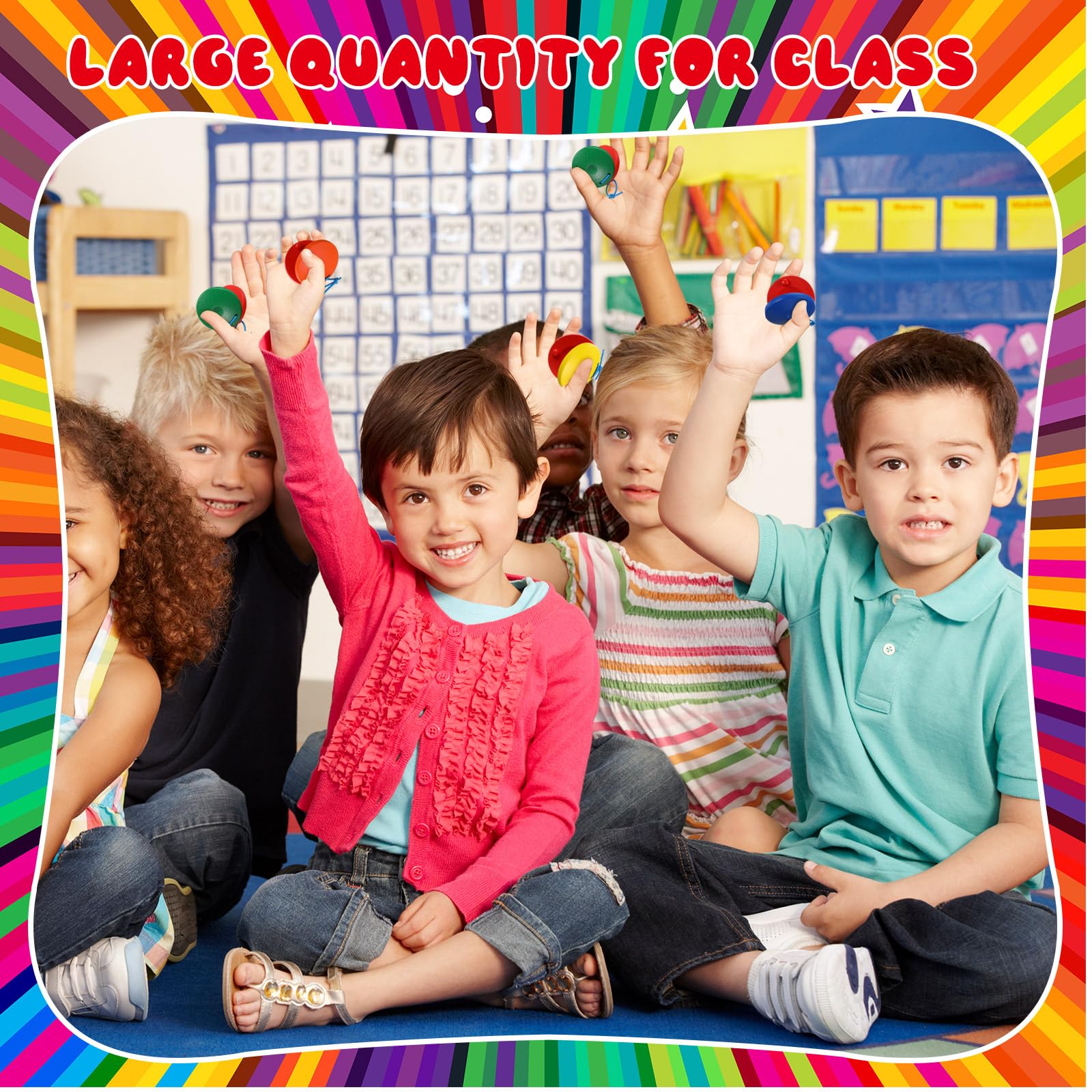 Snapklik.com : Boao 24 Pcs Castanets Musical Castanets Instrument ...