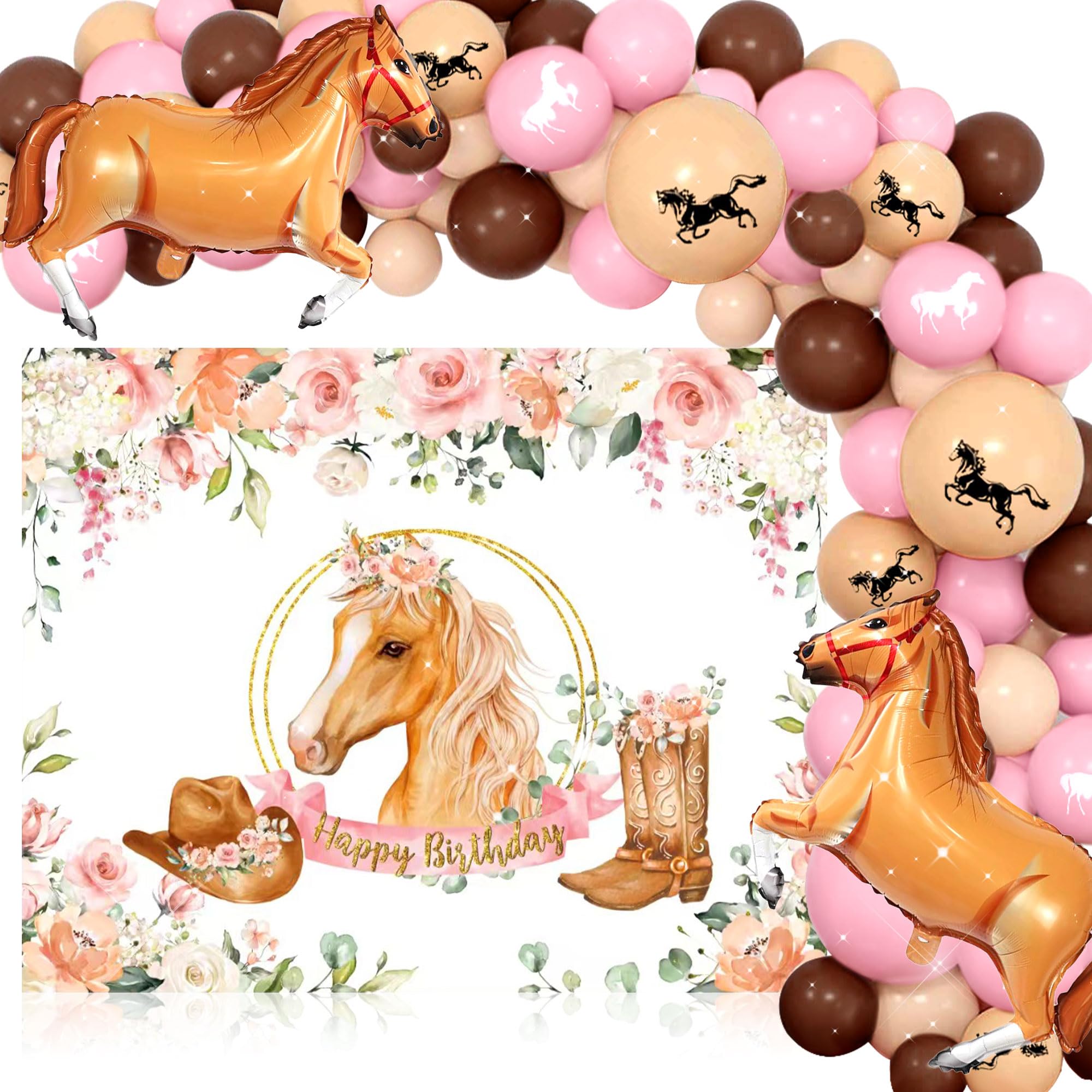 Snapklik.com : 43 PCS Horse Party Decorations For Girls Horse Party ...