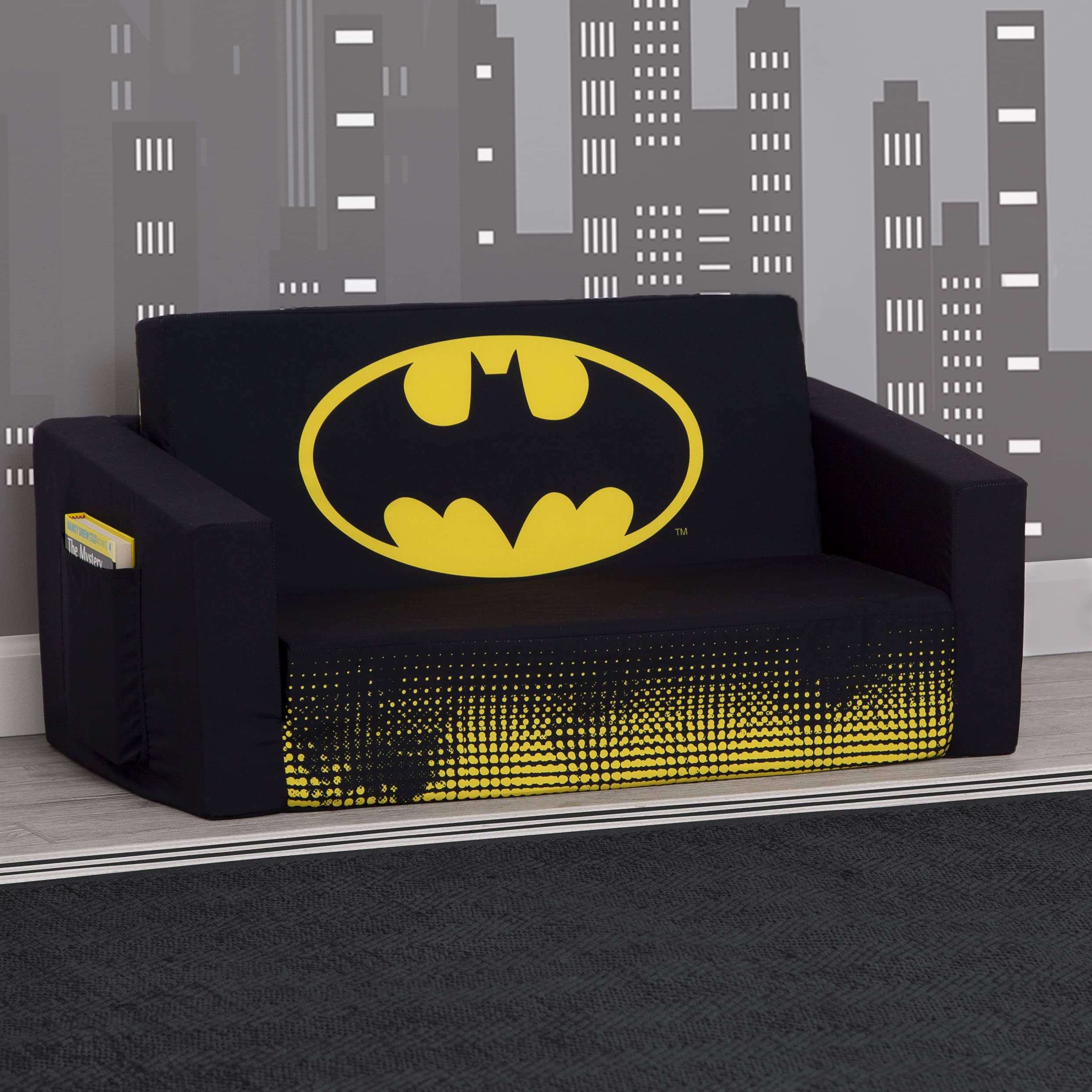 Batman Cozee Flip-Out Sofa - 2-in-1 Convertible Sofa t...B093XNC2T7 ...