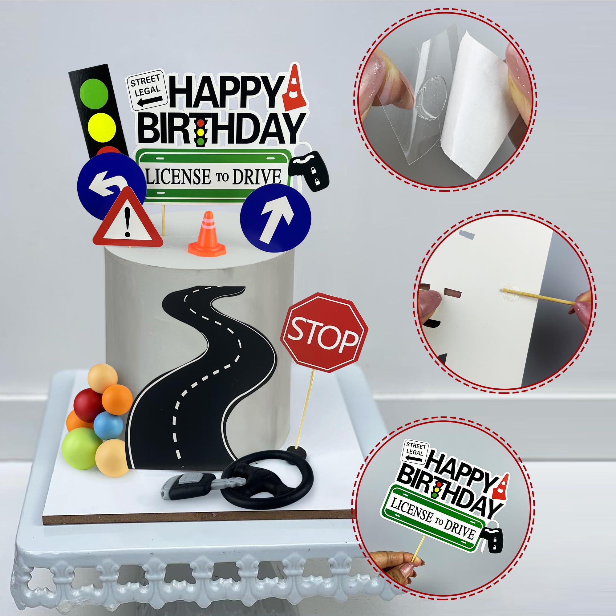 New Driver Birthday Topper Driver License Cake Topper - 16th & 17th ...