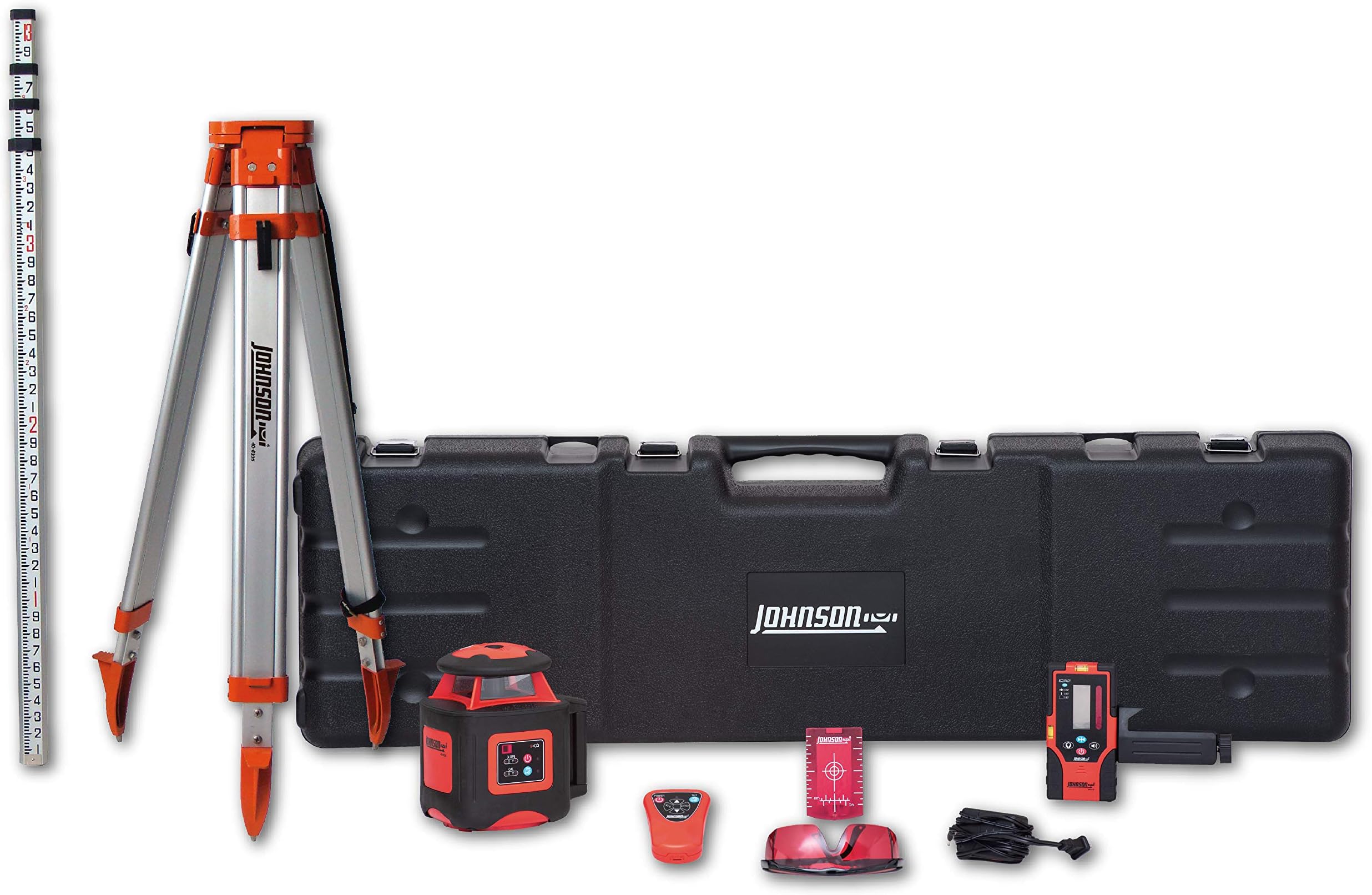 Johnson Level & Tool Electronic Self-Leveling Dual Slope Rotary Laser ...