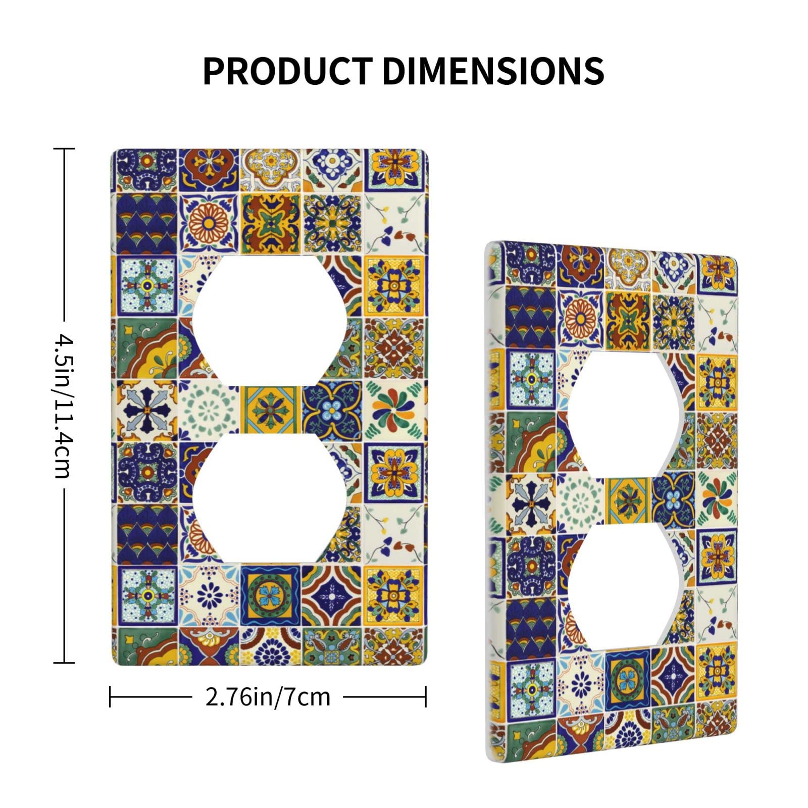 Snapklik.com : Mexican Talavera Light Switch Cover Decorative Duplex ...