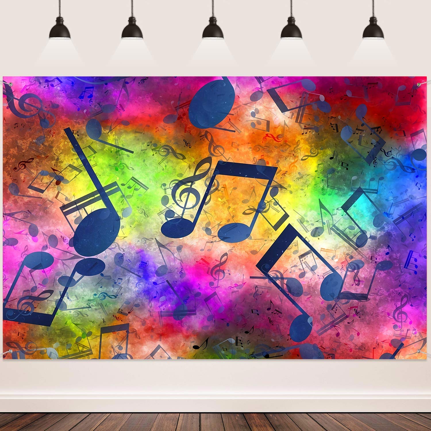 Nota Musical Colorida Pauta De Nota Musical Colorida De Desenho