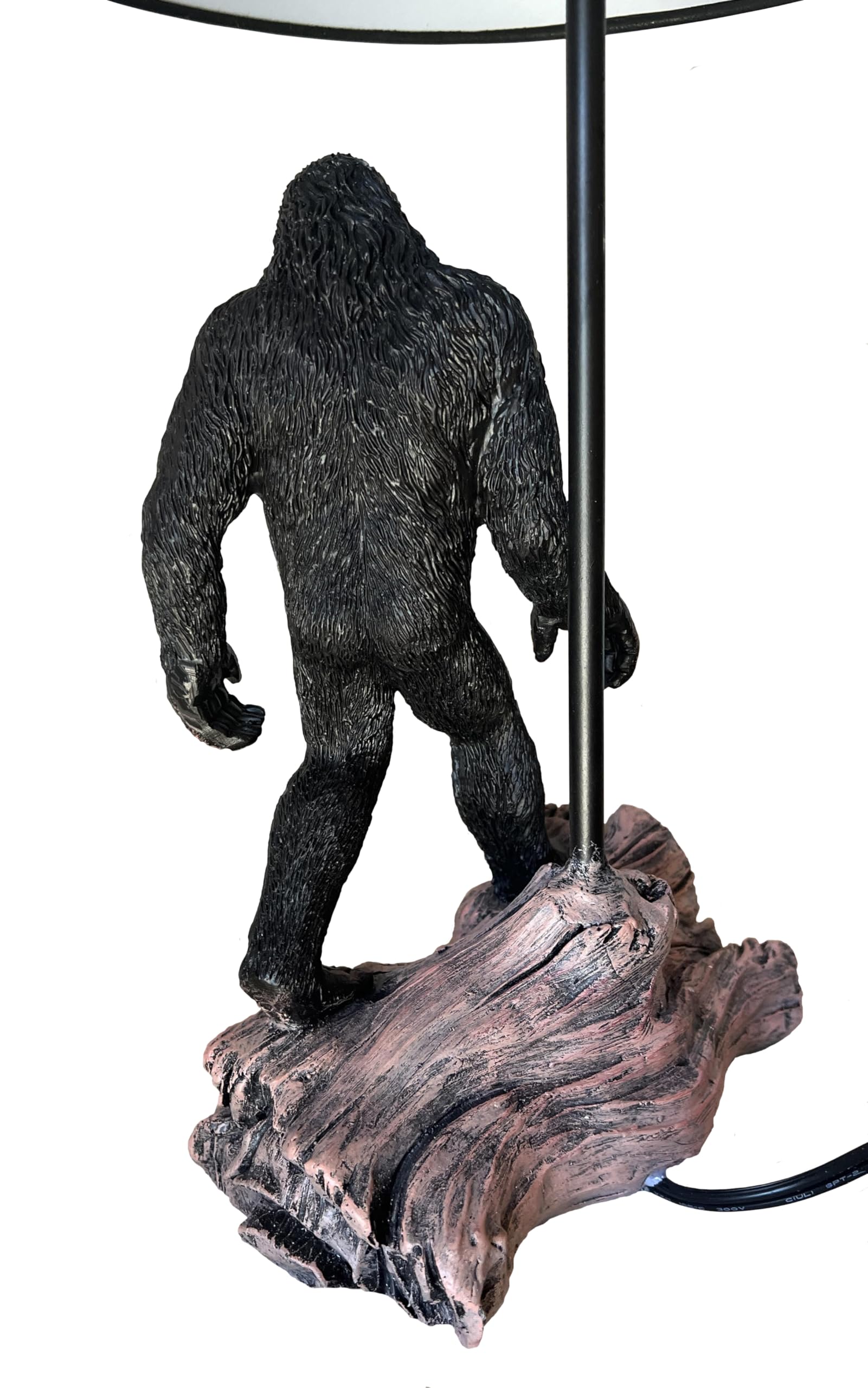 23" Bigfoot Table Lamp with Shade - Rustic Whimsical Sasquatch Cabin ...