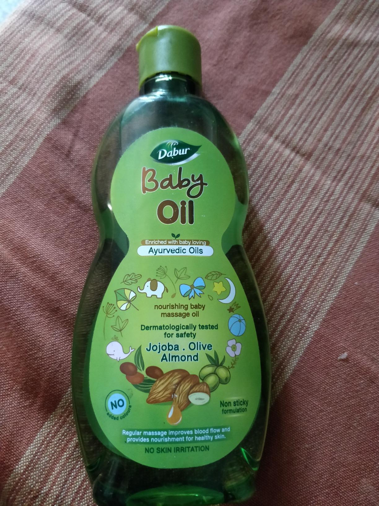 Buy Dabur Baby Oil: Non - Sticky Baby Massage Oil with No Harmful ...
