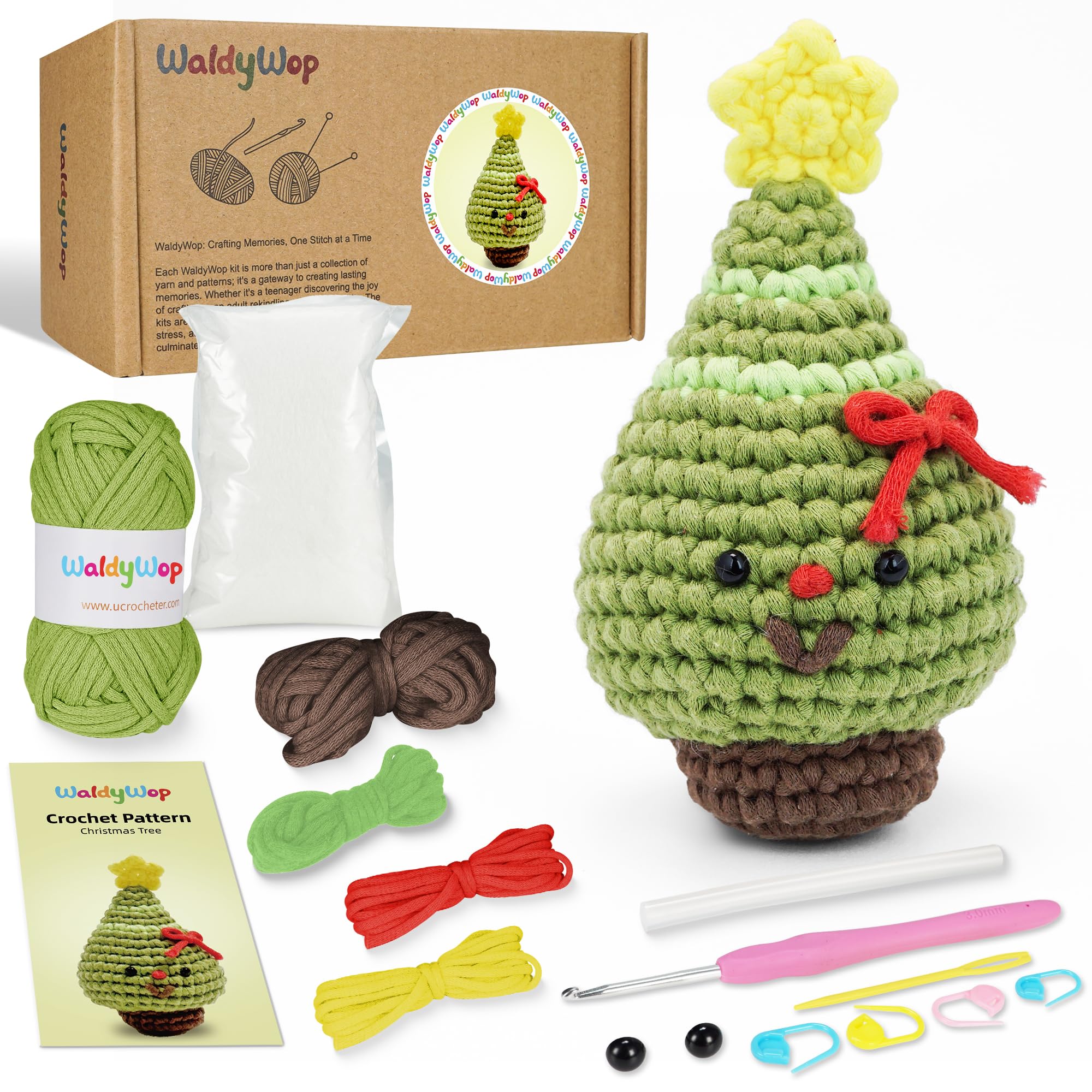 Amazon.com: WaldyWop Crochet Kit for Beginners: Wobbles Amigurumi ...