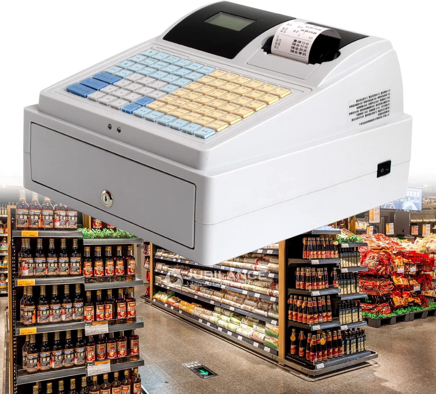 Cash Register, Small Business Cash Register System with Cash Drawer 81 ...