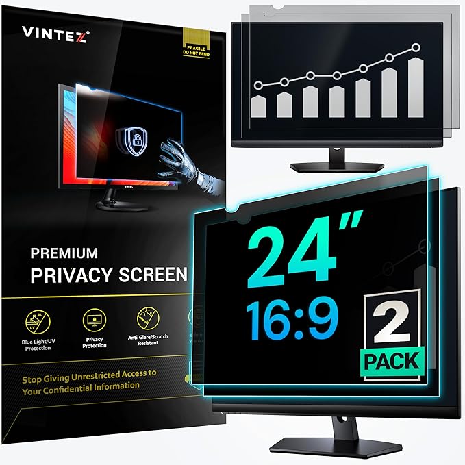 Amazon.com: VINTEZ 24 Inch 16:9 Privacy Screen for Computer Monitor and ...