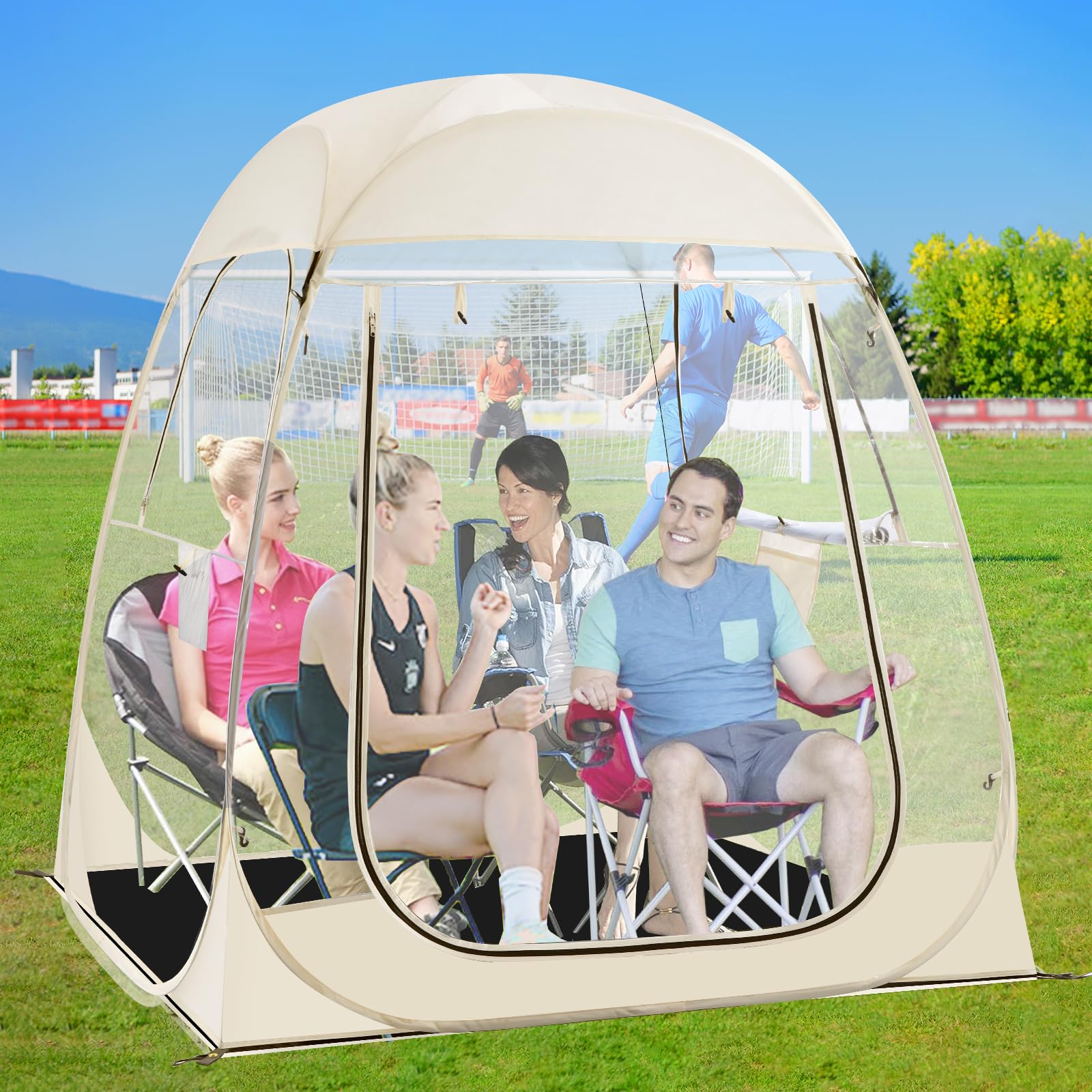 Pop Up Sports Tent For Soccer Football Games Baobrava Sports Pod Tent ...