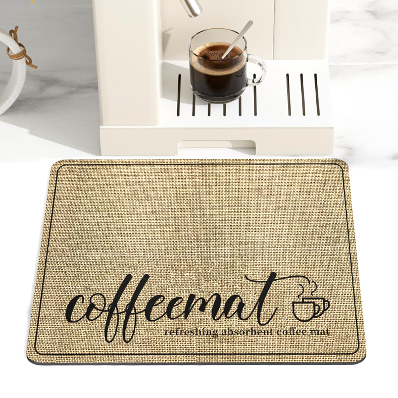 Amazon.com: Coffee Mat 16''x24'', Dish Drying Mats for Kitchen Counter ...