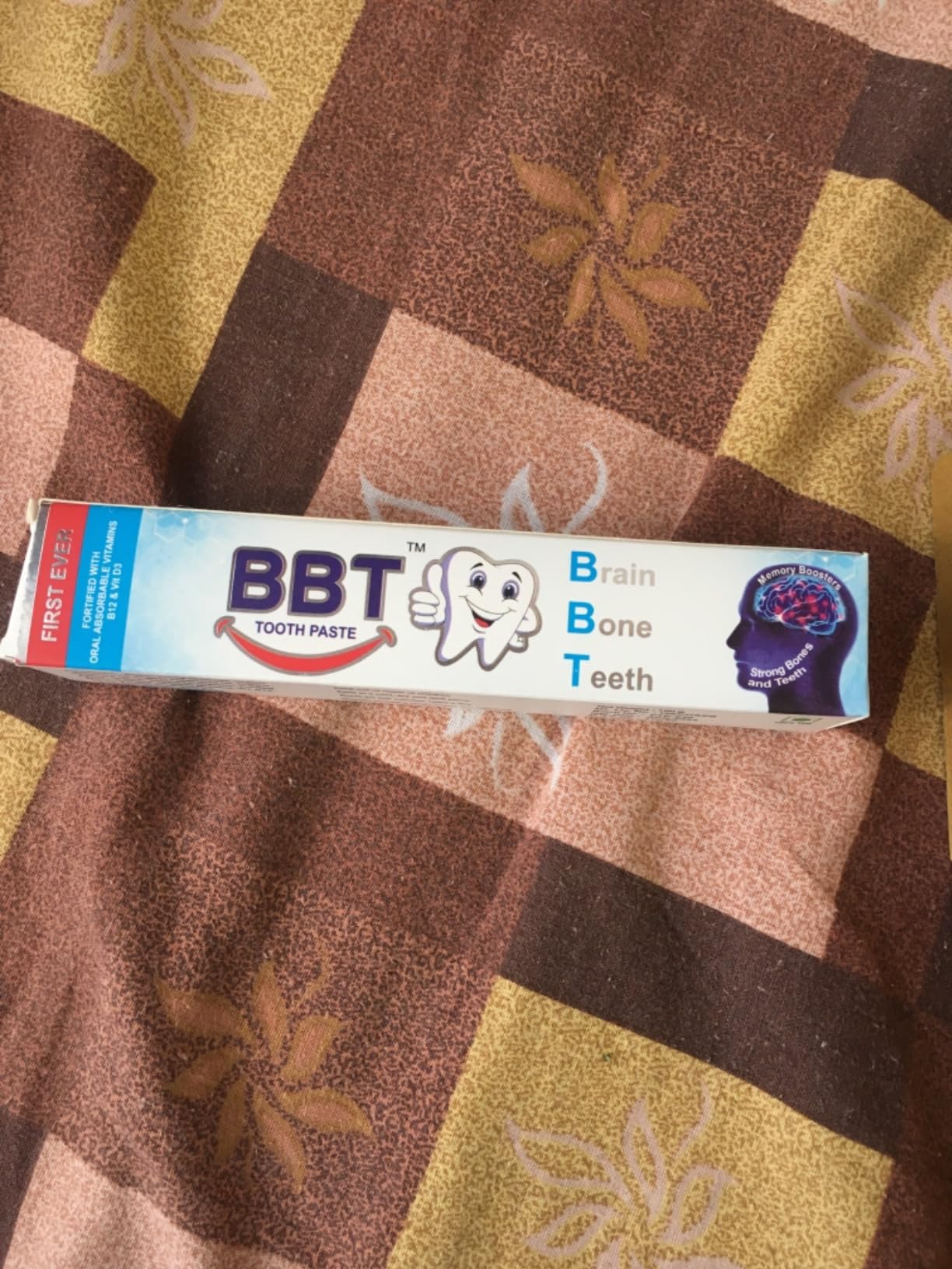Buy BBT Organic Toothpaste, Fortified with Vitamins B12 & D3, Memory ...