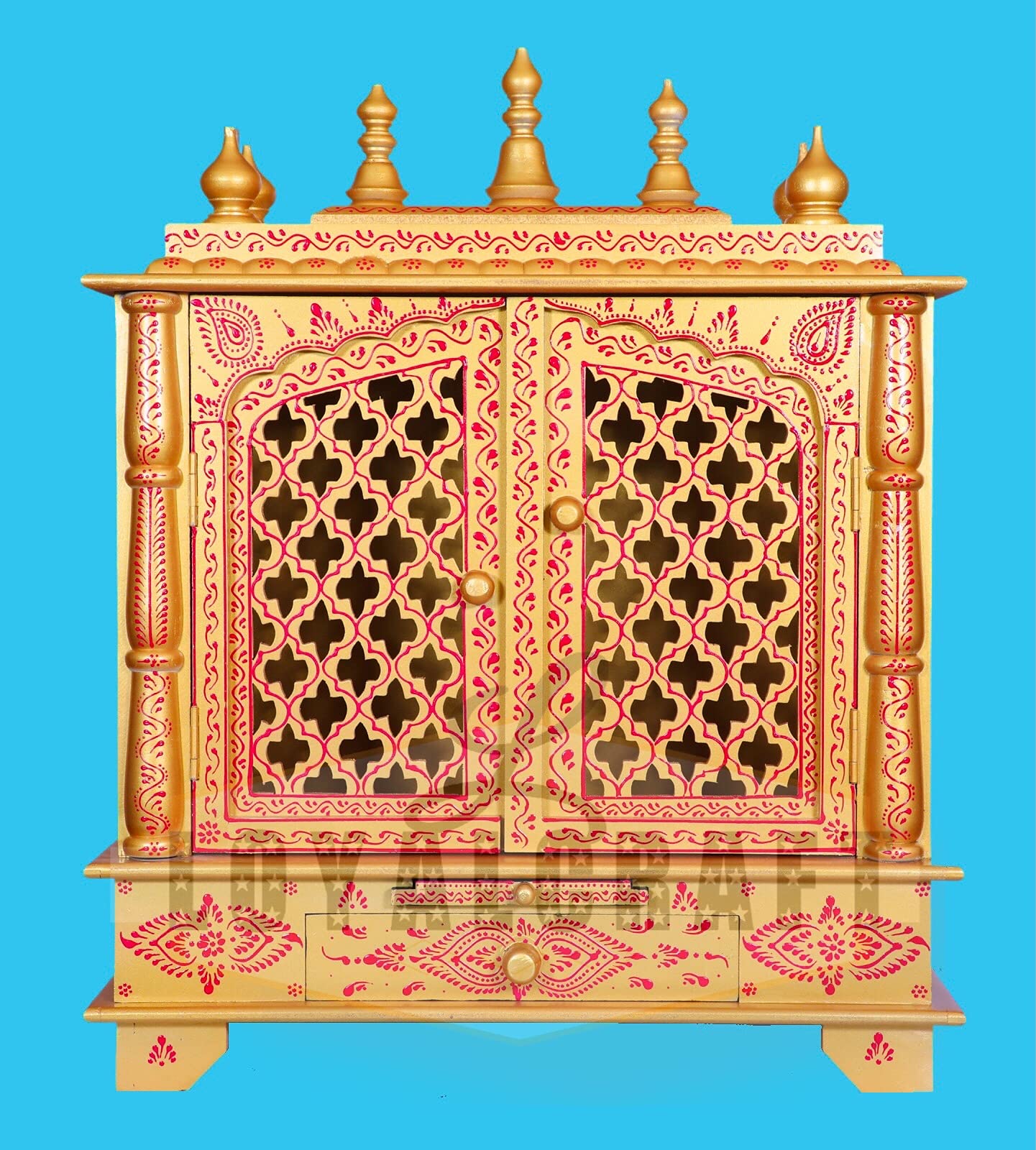 Home Decorative Handpainted Wooden Temple Medium Size 18x12x24 ...