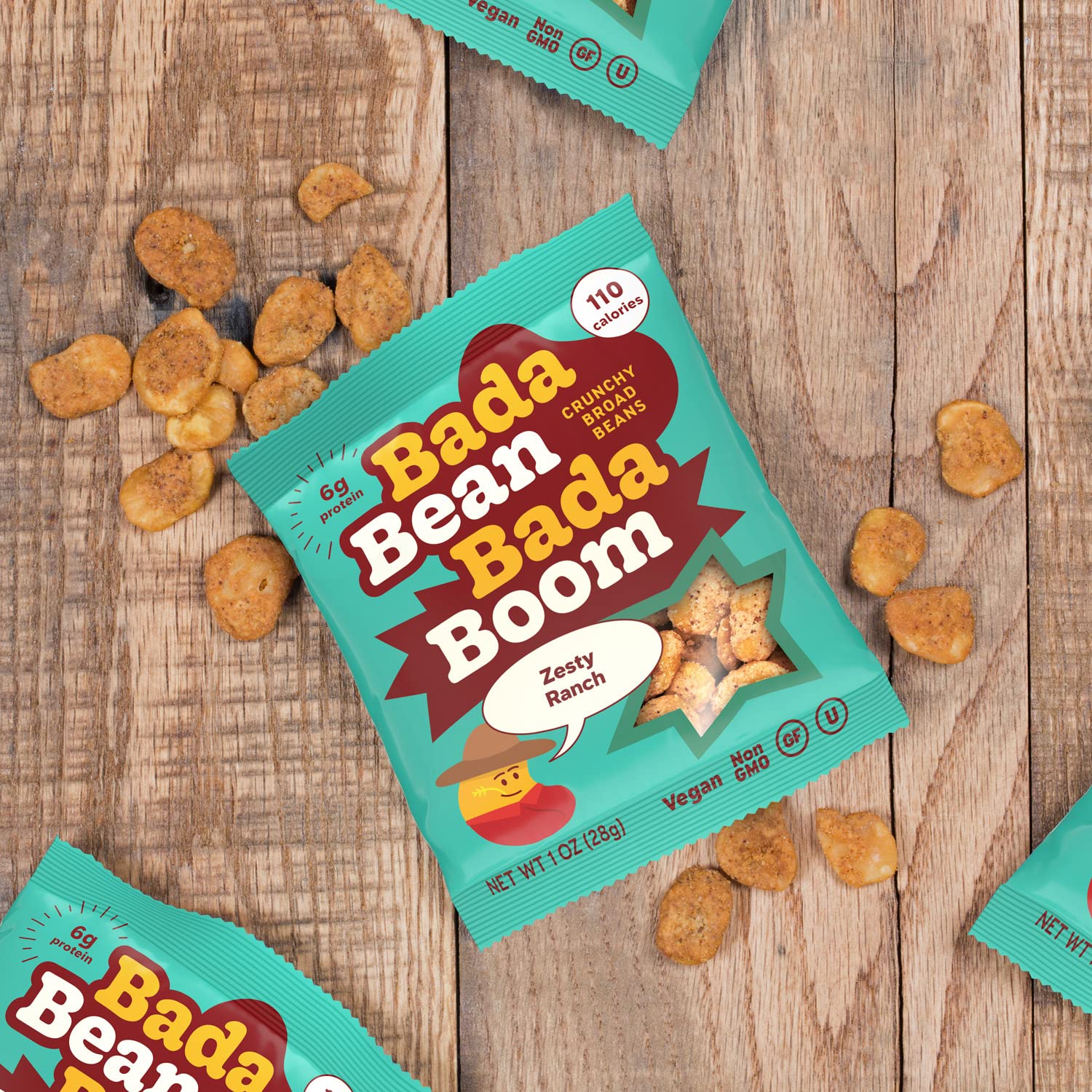 Snapklik.com : Bada Bean Bada Boom, Crunchy Roasted Broad Bean Snacks