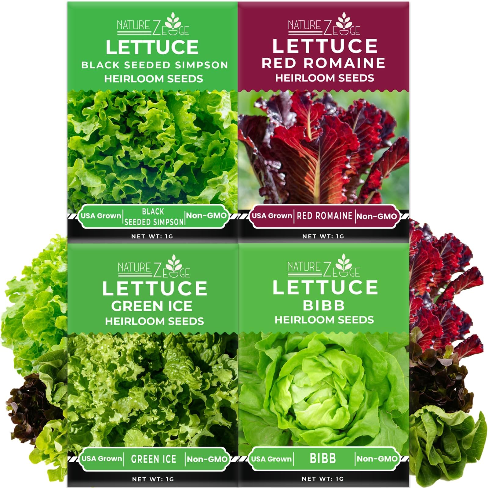 Amazon.com : 500+ Mesclun Lettuce Seeds- Salad Mix- 500+ Seeds ...