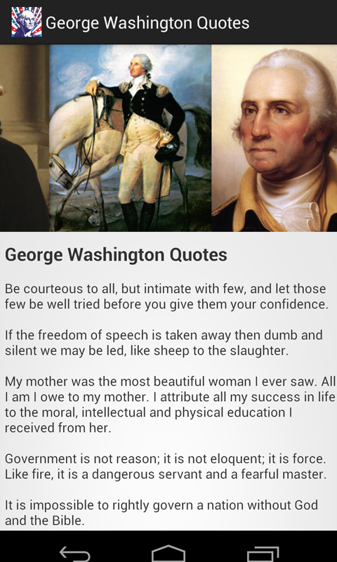 George Washington Quotes On God
