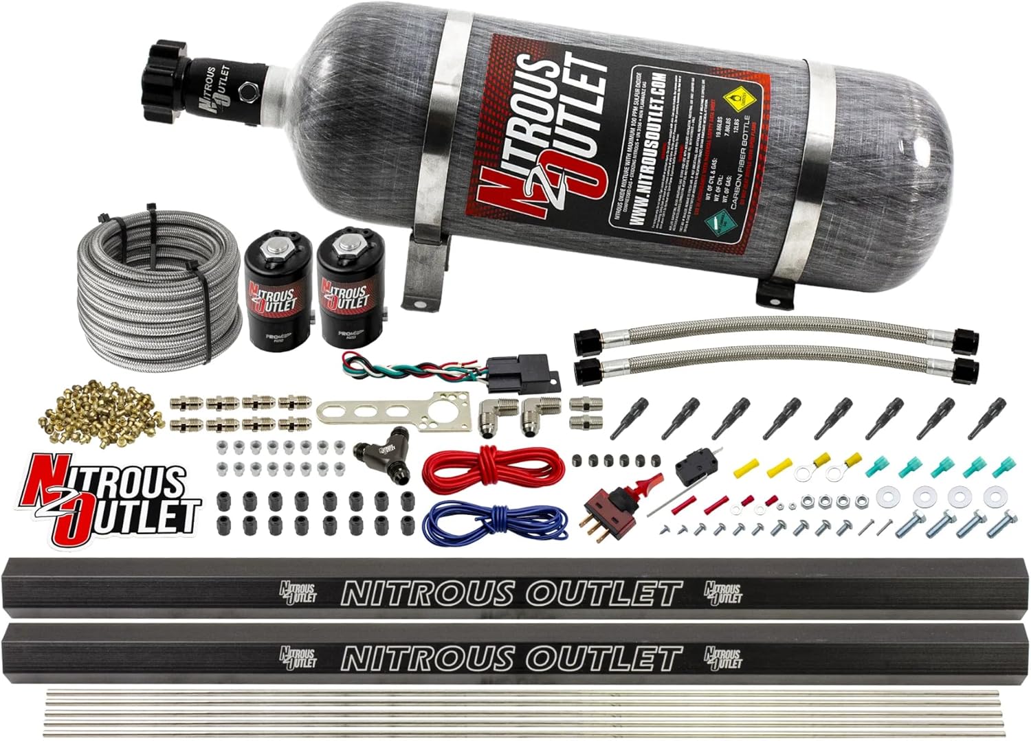 Amazon.com: Nitrous Outlet Dry 8 Cylinder Direct Port System - Two .122 ...