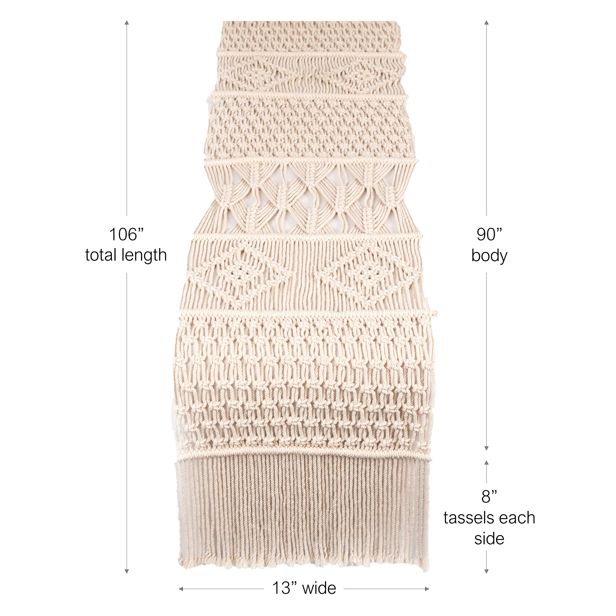 Macrame Table Runner, Boh...B084F3Z6CK | Encarguelo.com.ec