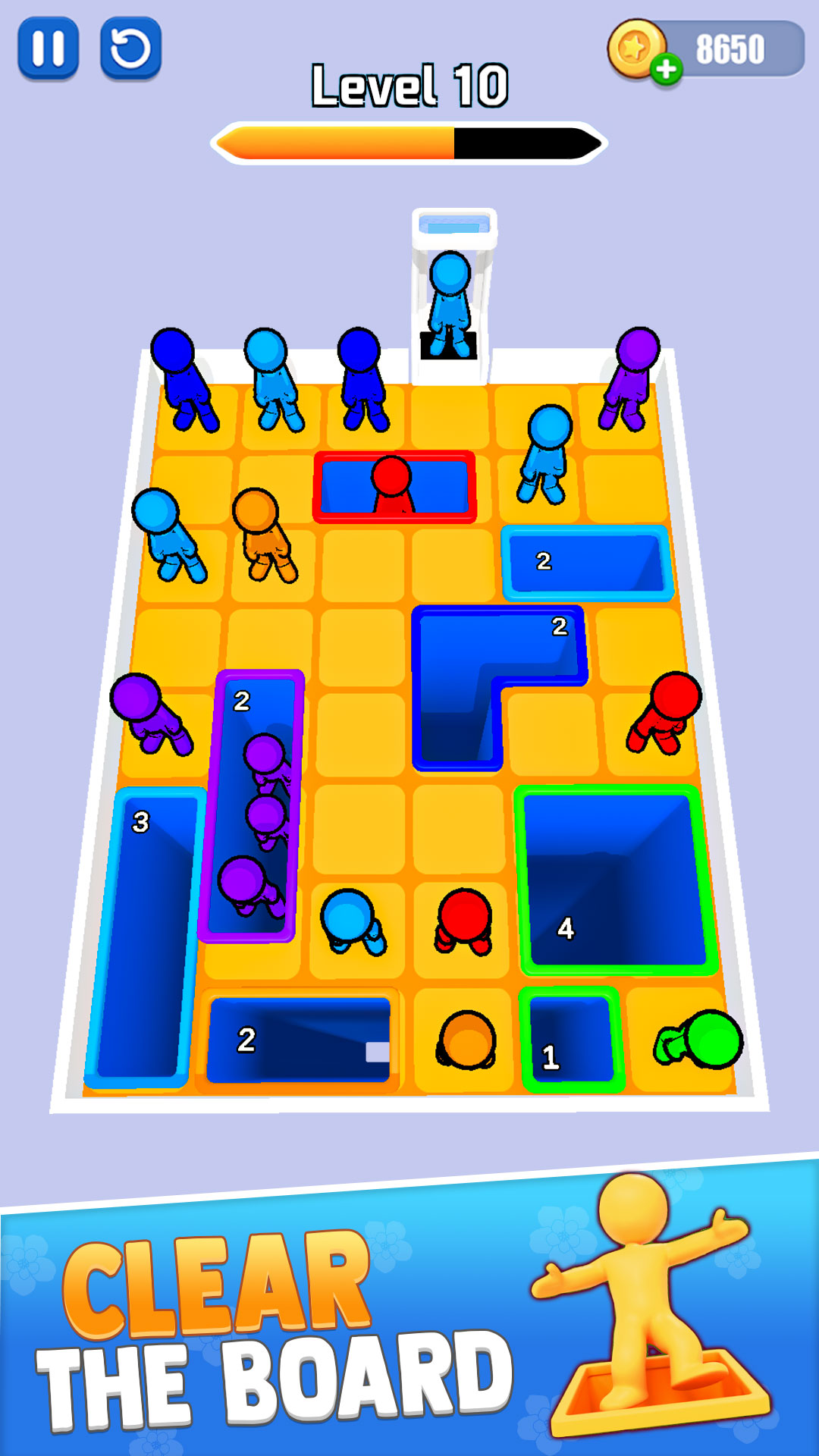 Drop Away People Hole Jam Color Puzzle: Holes Matching Sort Collect ...