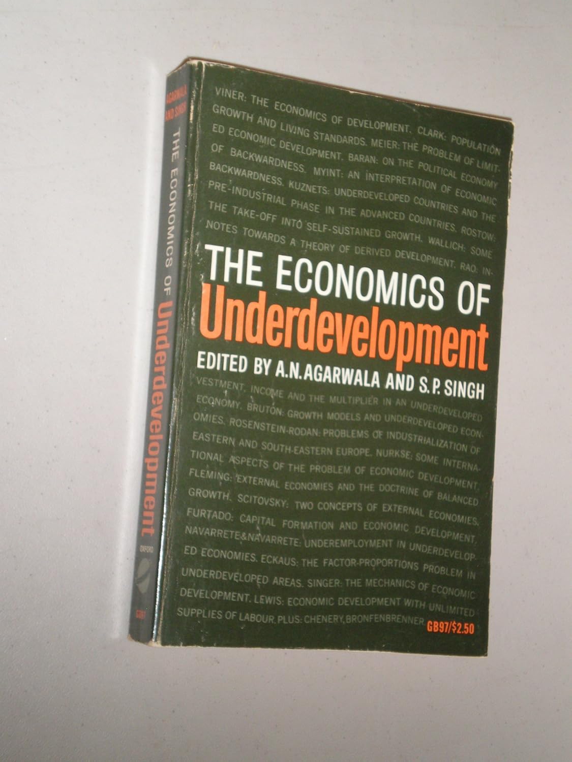 The Economics of Underdevelopment: A Series of Articles and Papers ...