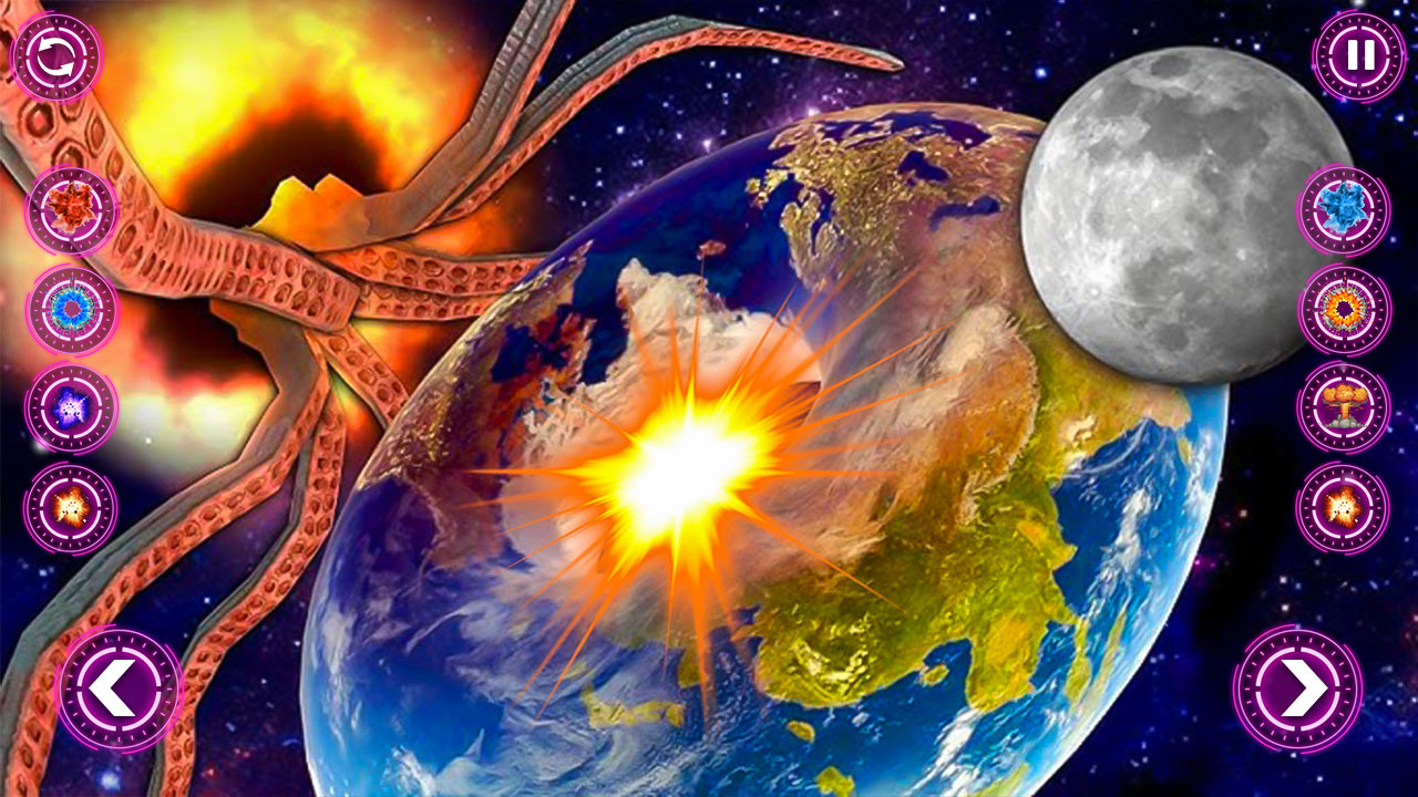 Super Solar Planet Smasher Simulator Games: Destroy Earth Universe ...