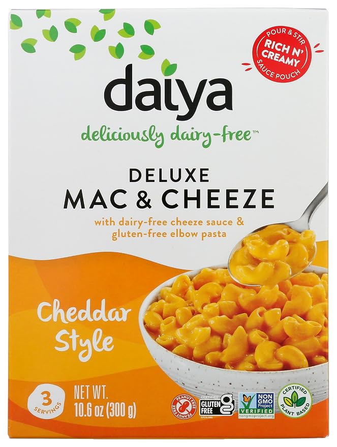 Amazon.com : Daiya, Dairy Free Gluten Free Cheddar Style Vegan Mac and ...