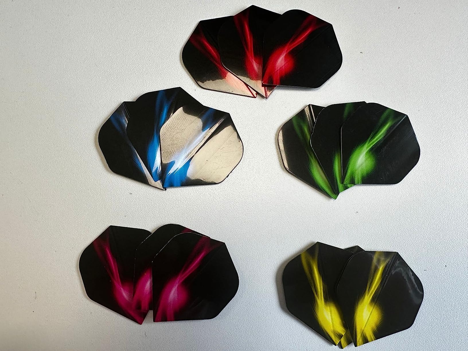 Horkos Standard Shape Darts Set, 5 Style PET Flights,3 Sets Per Pack ...