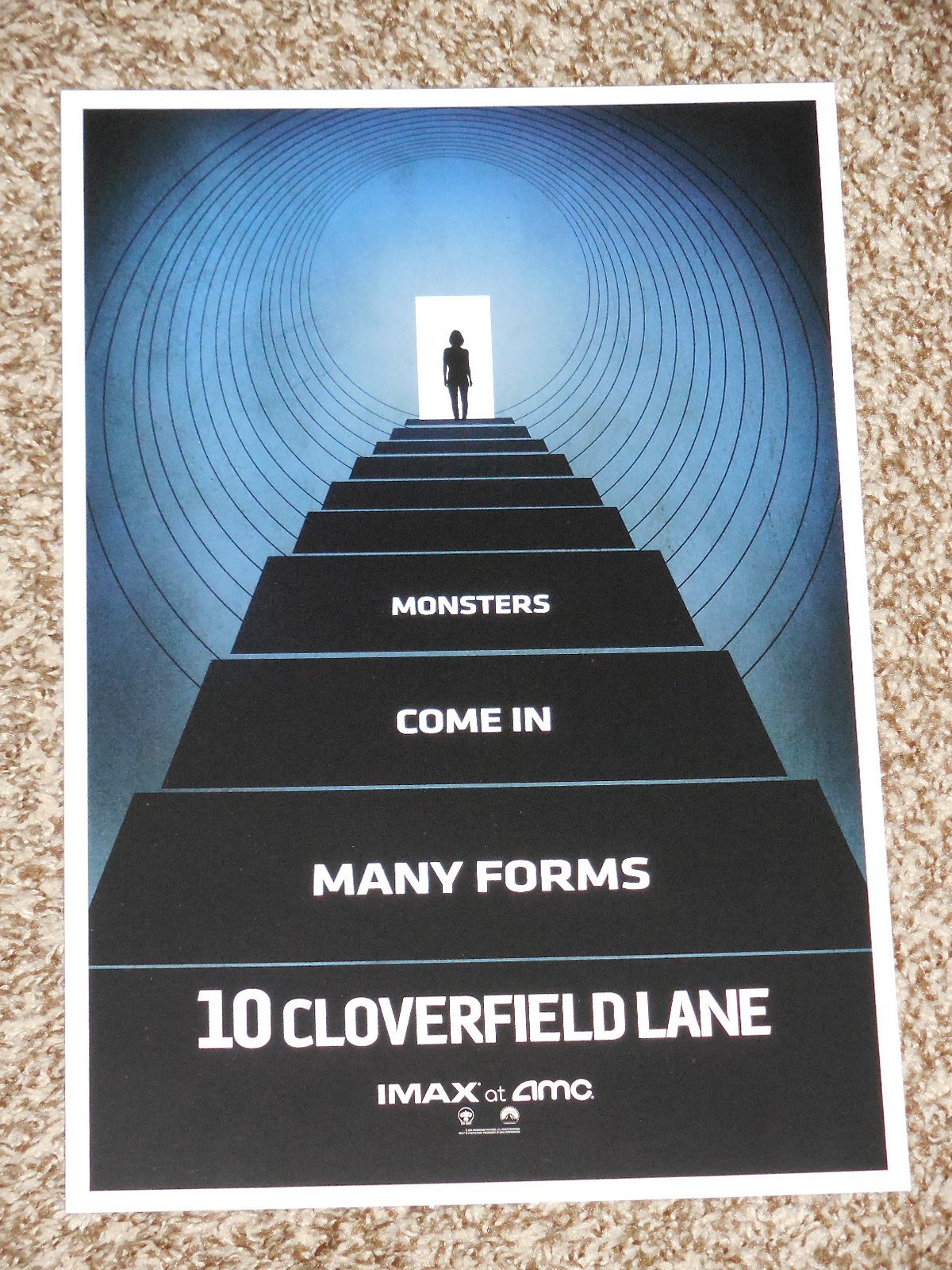 Amazon.com: 10 Cloverfield Lane "Blue" 9x13 Inch Movie Poster: Posters ...