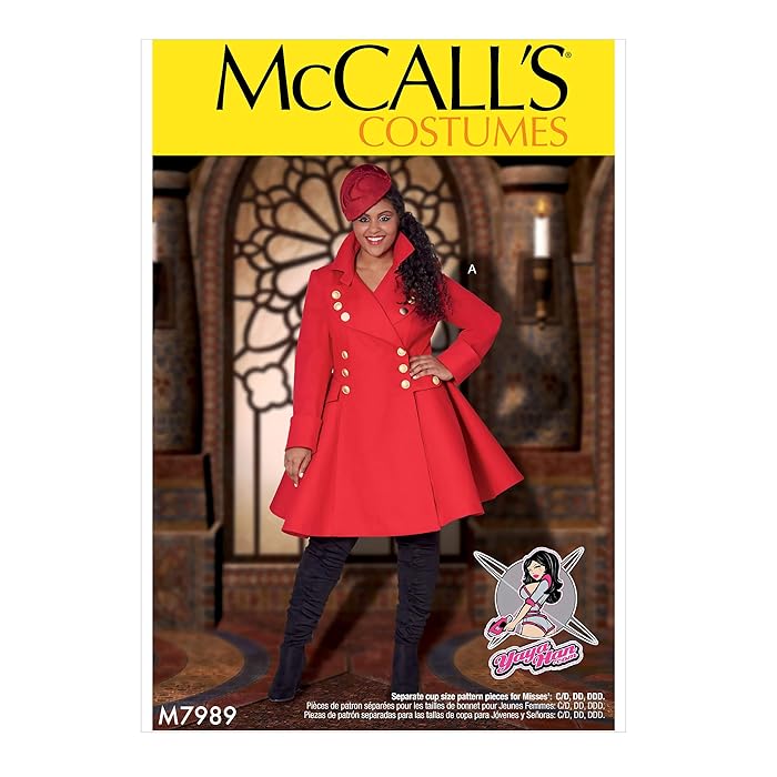 Buy McCall Pattern Company McCall's Women's Lined Coat Cosplay Costume ...