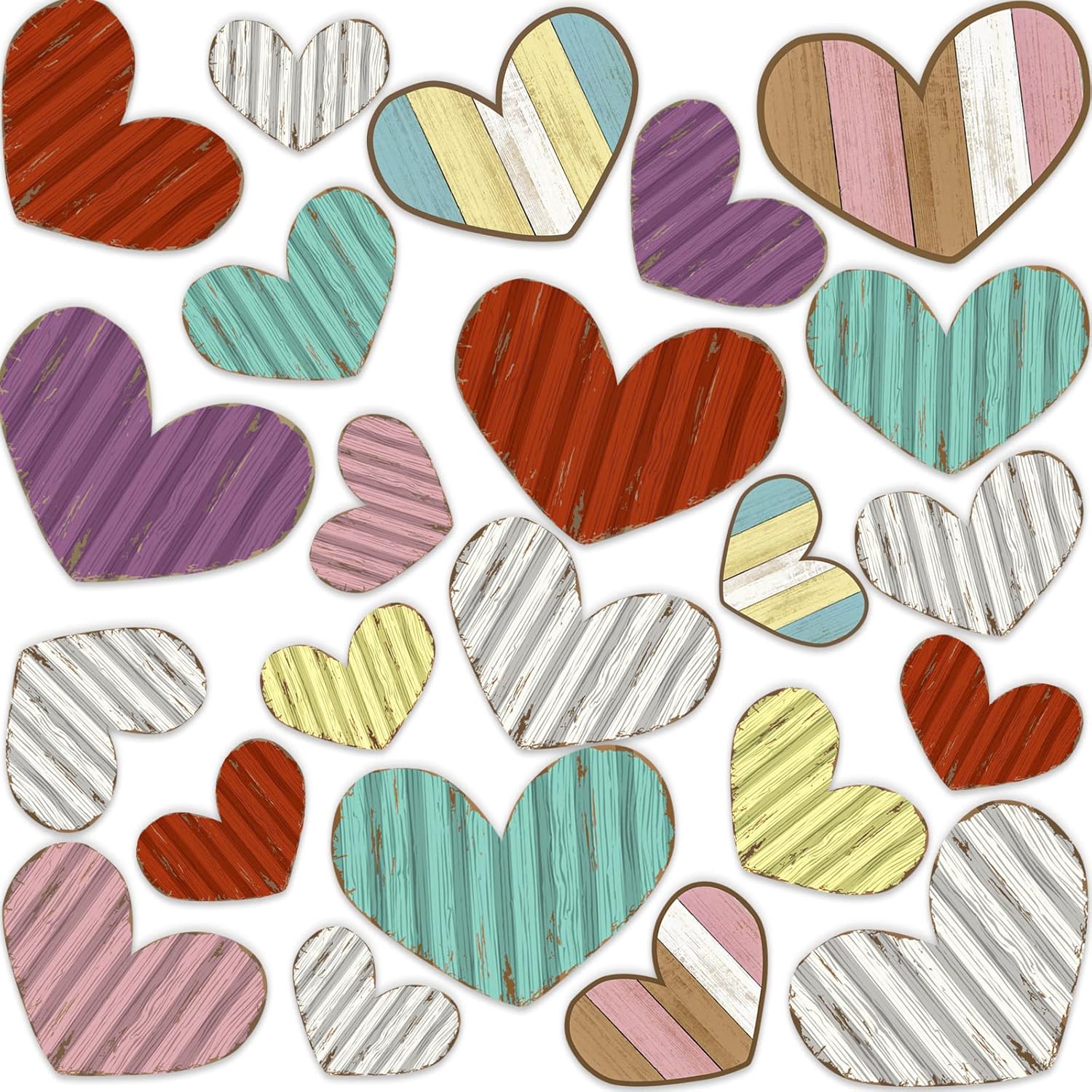 Amazon.com: Eaasty 60 Pcs Valentine's Day Heart Cutouts Sweet Heart ...