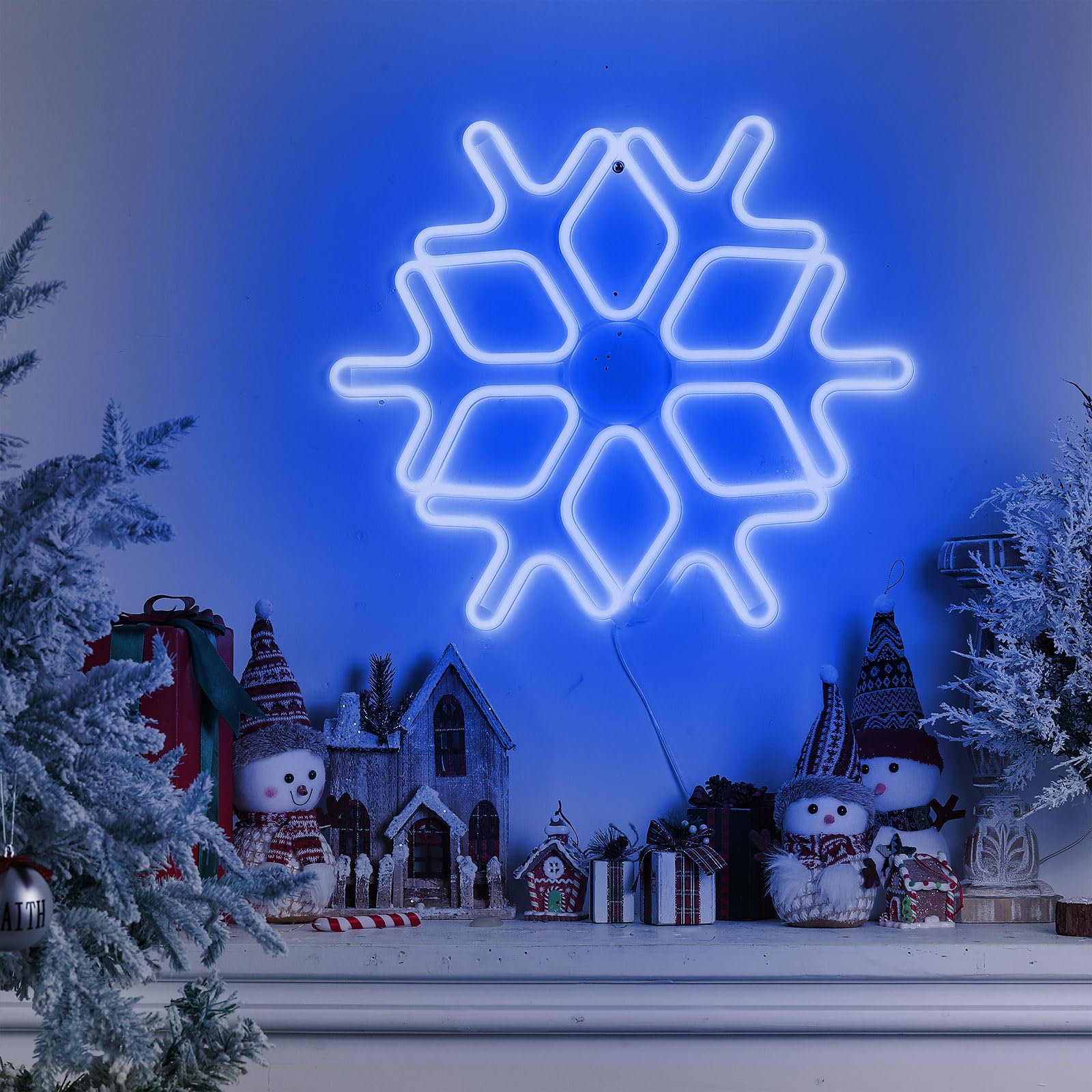 Giant Lighted Snowflake