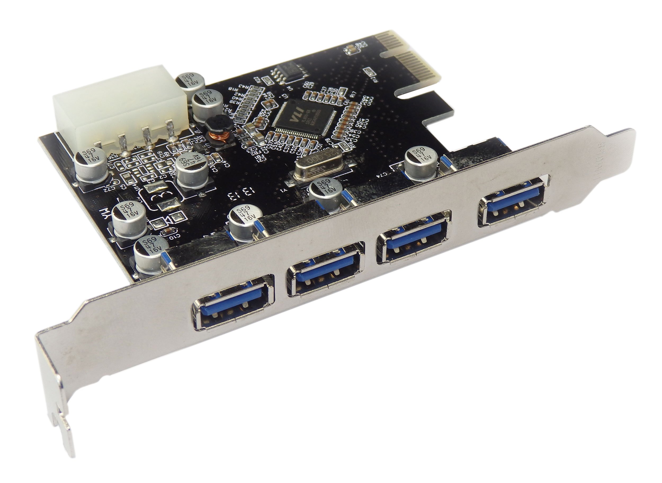 Buy Super Speed 4 Ports PCI-E to USB 3.0 Expansion Card Interface USB 3 ...