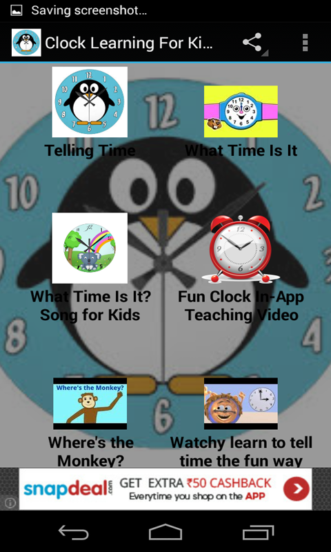 Clock Learning For Kids Videos:Amazon.co.uk:Appstore for Android