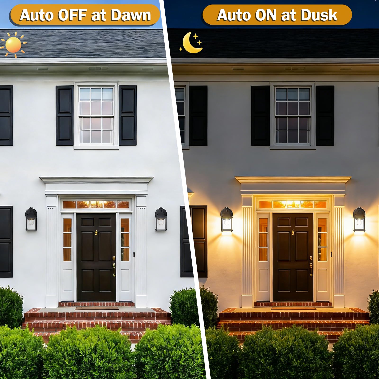 Snapklik.com : LIT-PaTH Dusk To Dawn Outdoor Wall Lantern, Wall Sconce ...