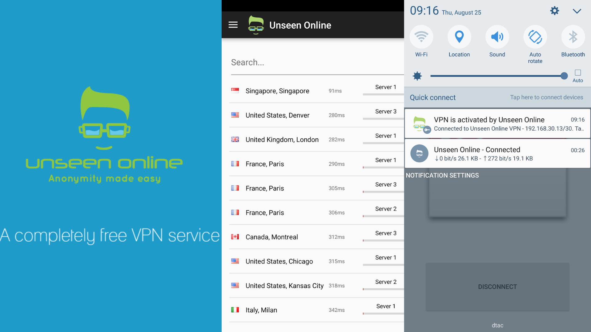 FREE VPN - Unseen Online - App on Amazon Appstore