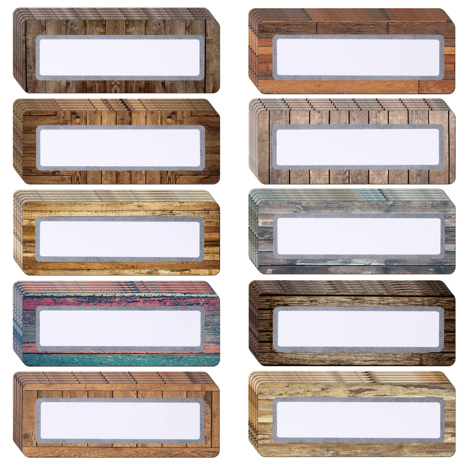 Snapklik.com : 50 Pcs Magnetic Name Tags Dry Erase Labels Plates 3.2 X ...