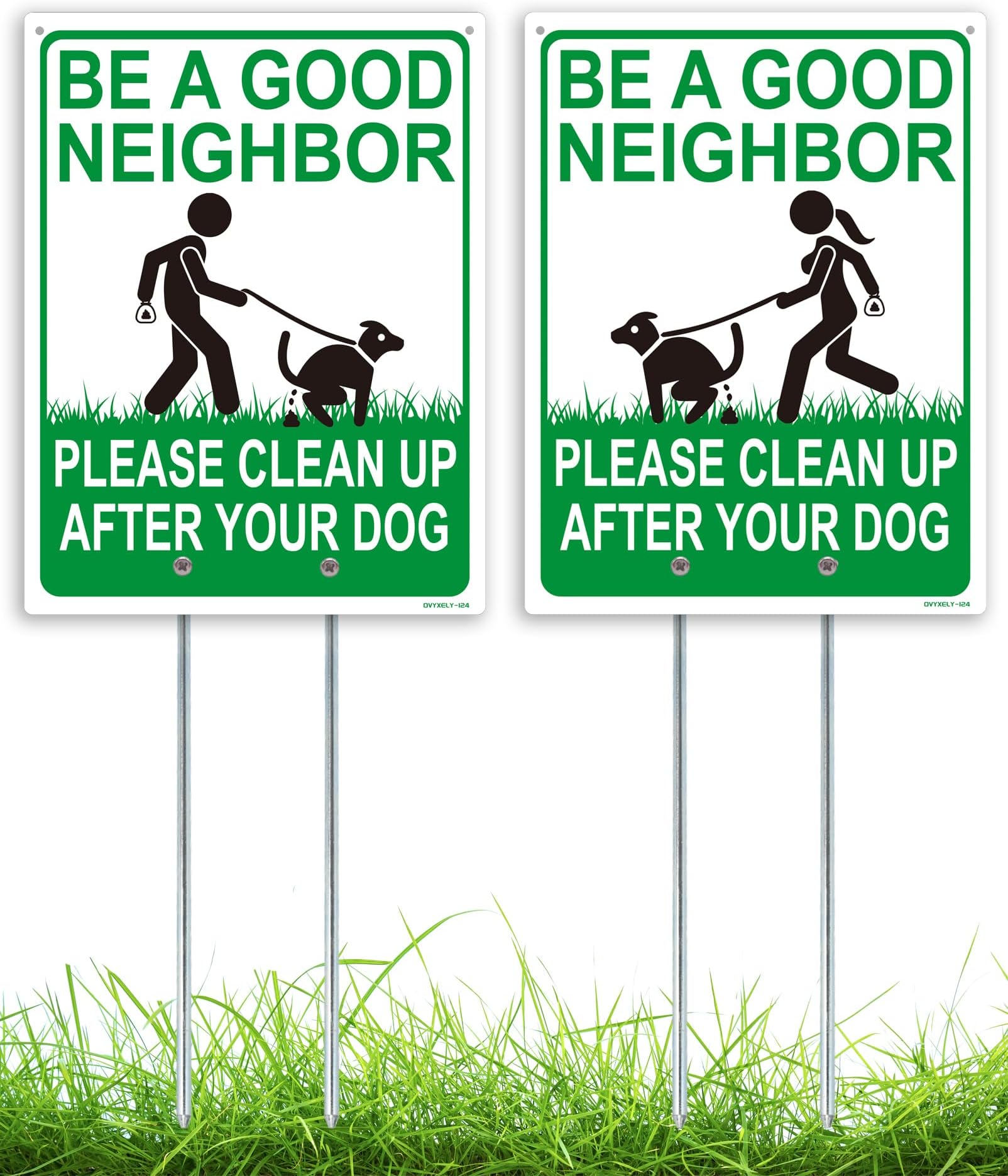 Amazon.com: Please Clean Up After Your Dog Sign 12 x 9 Inches 2 Pack No ...