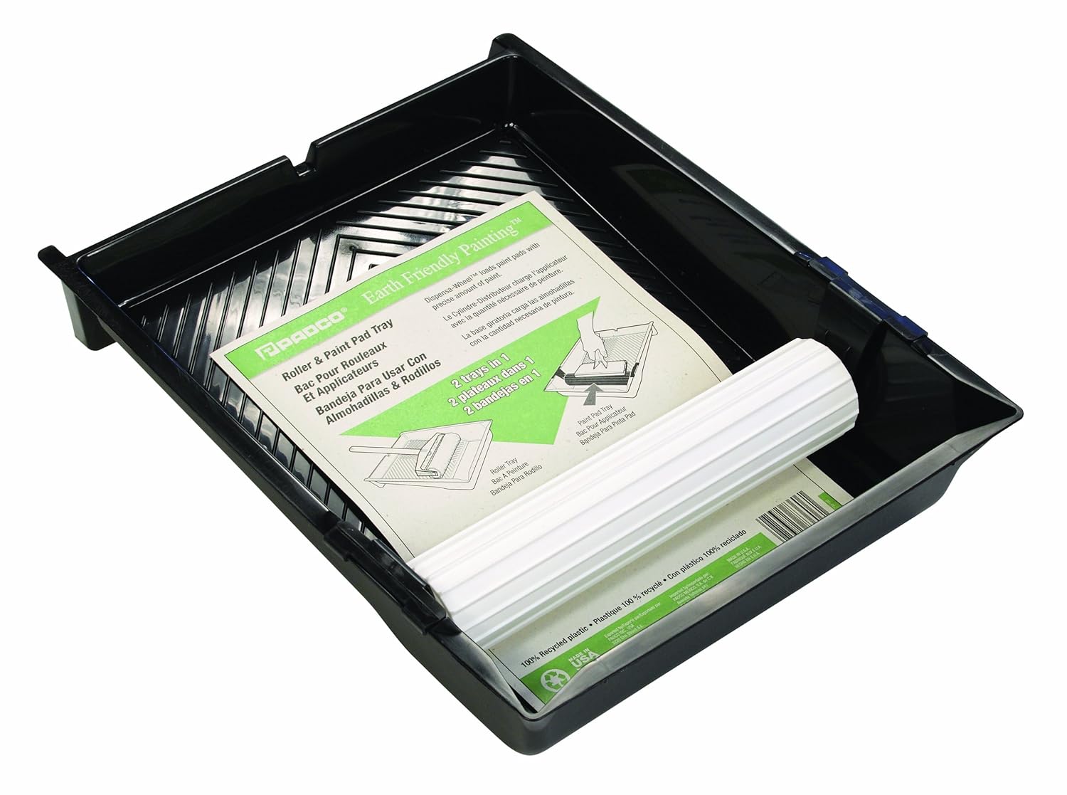Padco 83606 Earth Friendly Painting Roller and Paint Pad Tray with 10 ...